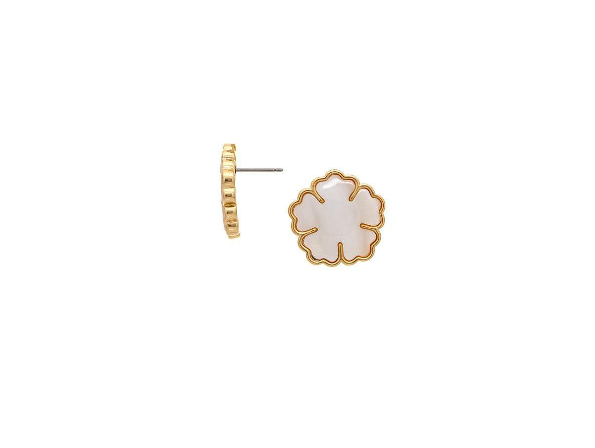 Click here for Rivka Friedman 18K Gold Plated Mother of Pearl Flo... prices