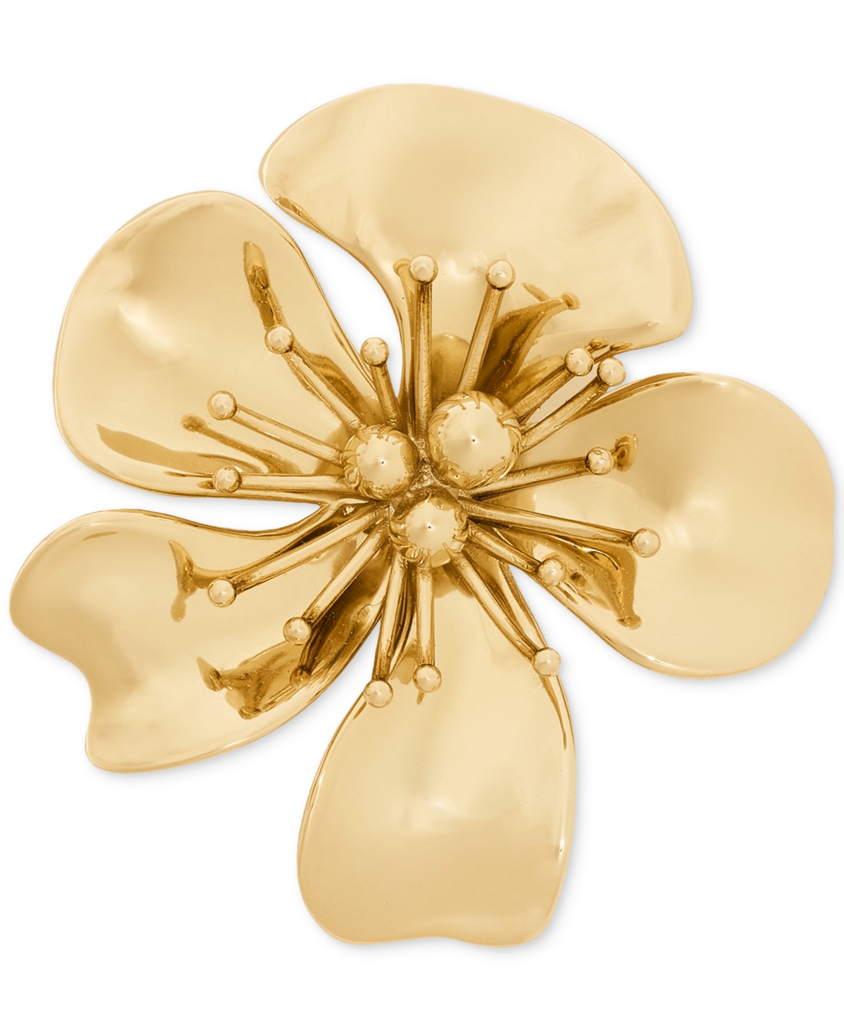 Click here for kate spade new york Gilded Garden Flower Pin - Gol... prices