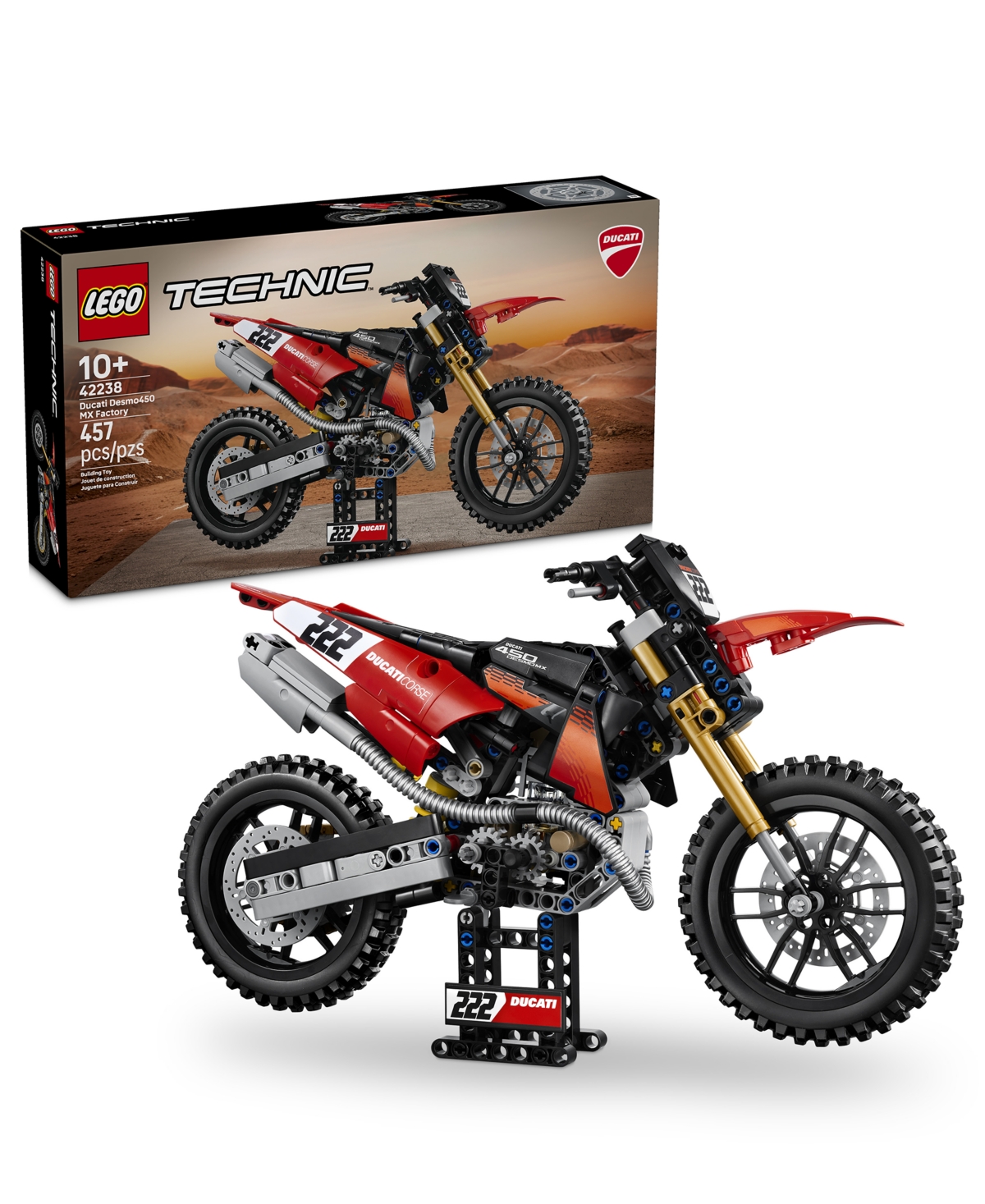 Click here for Lego Ducati Desmo450 Mx Factory Motorcycle 42238 4... prices