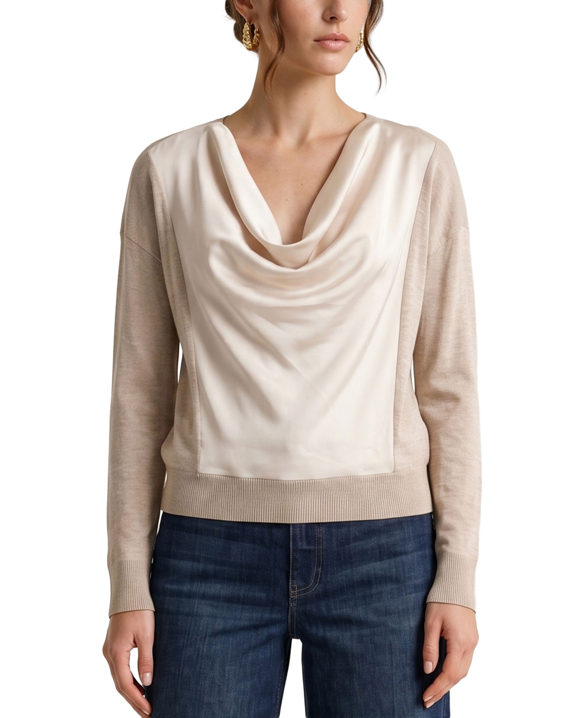 Click here for Liverpool Los Angeles Petite Cowl Neck Long-Sleeve... prices