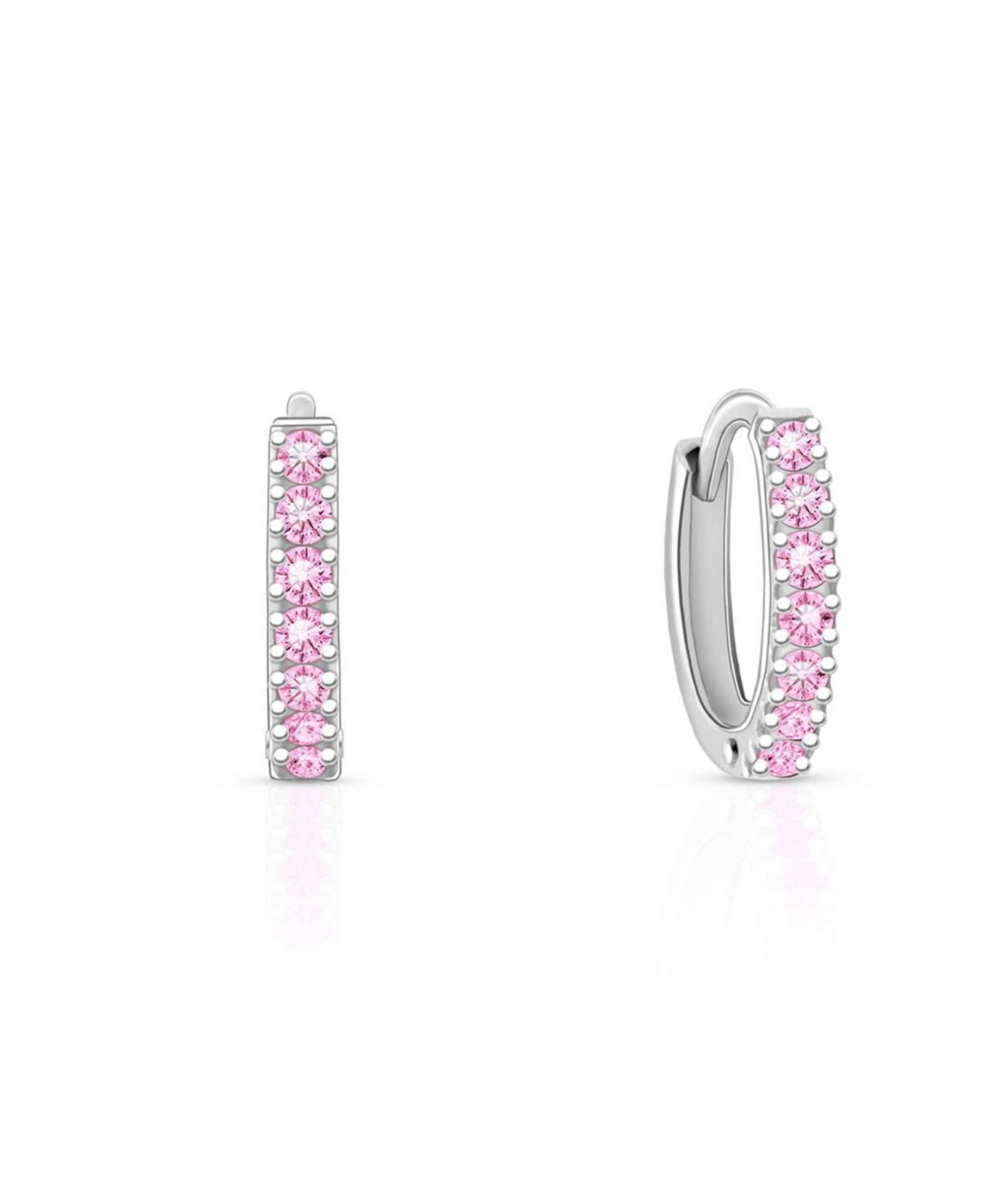 Click here for Tiny Blessings Sterling Silver Timeless Pave Pink... prices