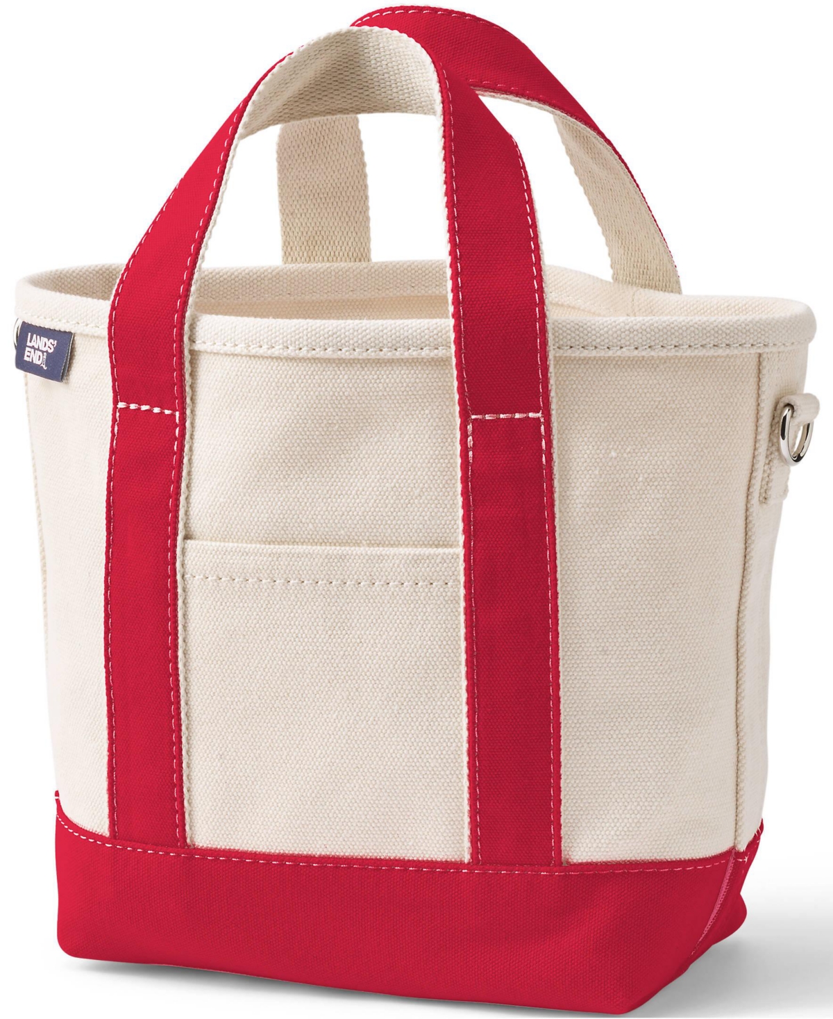 Click here for Lands End Small 3 Pocket Open Top Canvas Tote Bag... prices