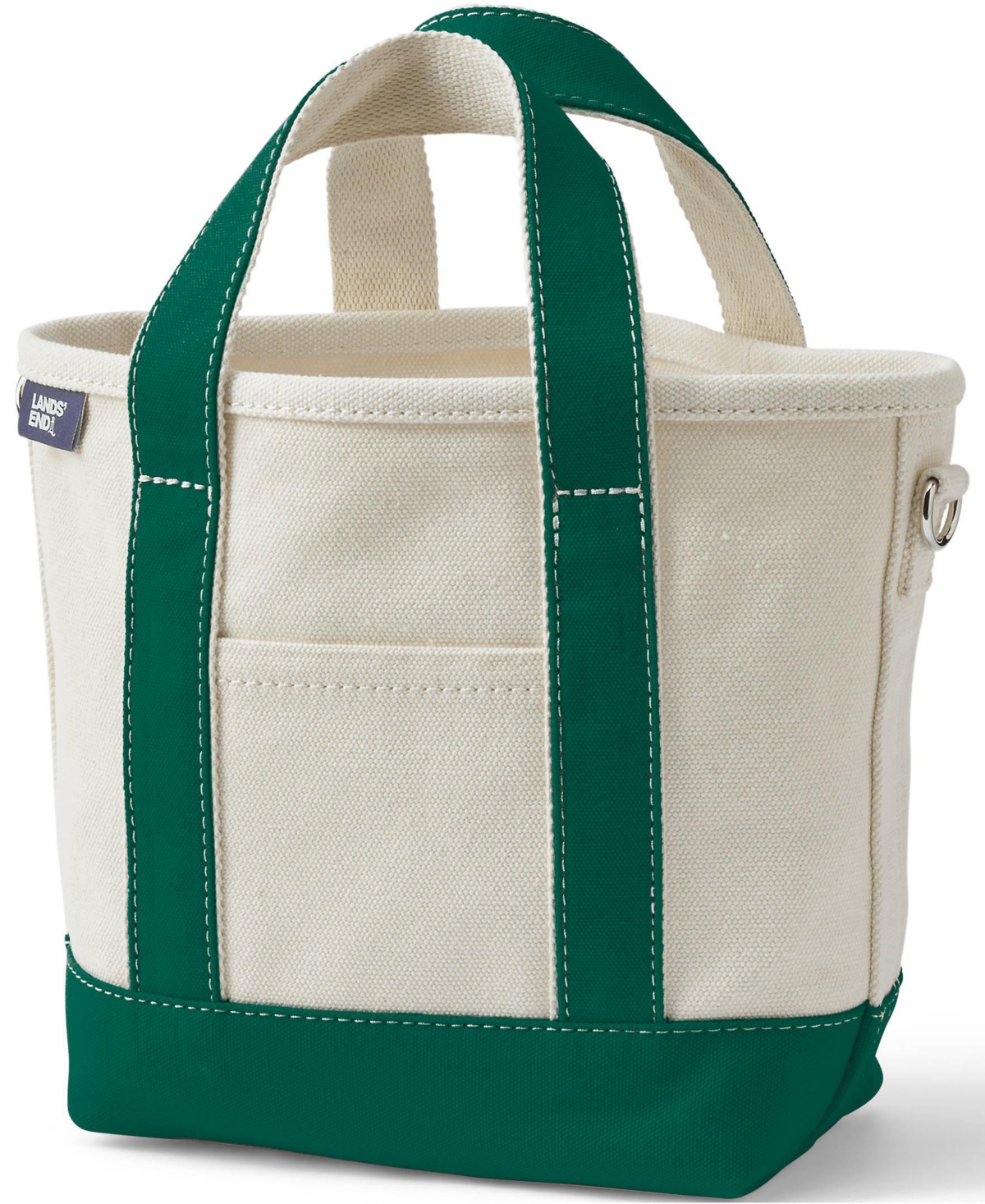 Click here for Lands End Small 3 Pocket Open Top Canvas Tote Bag... prices