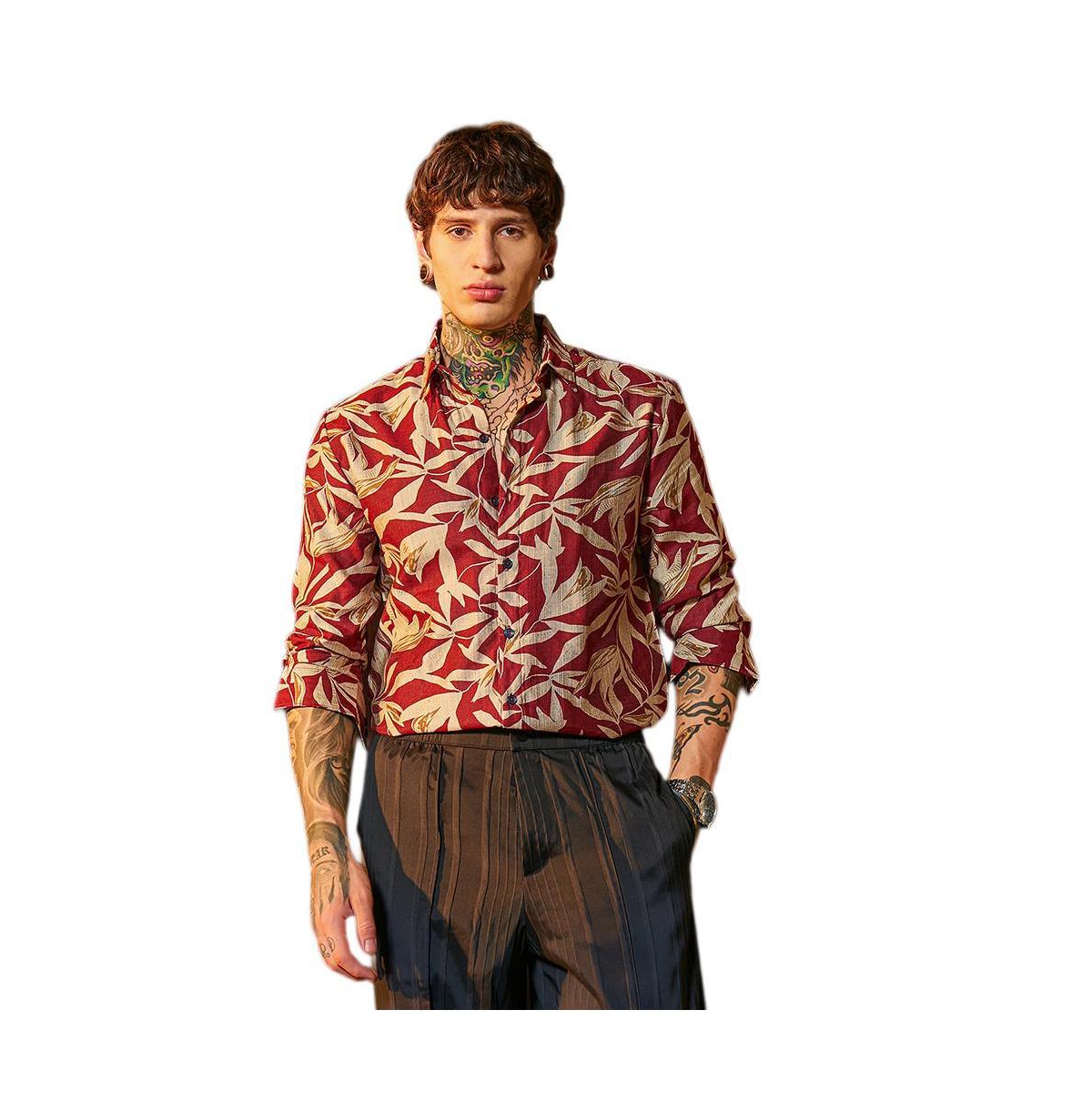 Click here for Campus Sutra Mens Sangria Noir Shirt - Sangria red prices