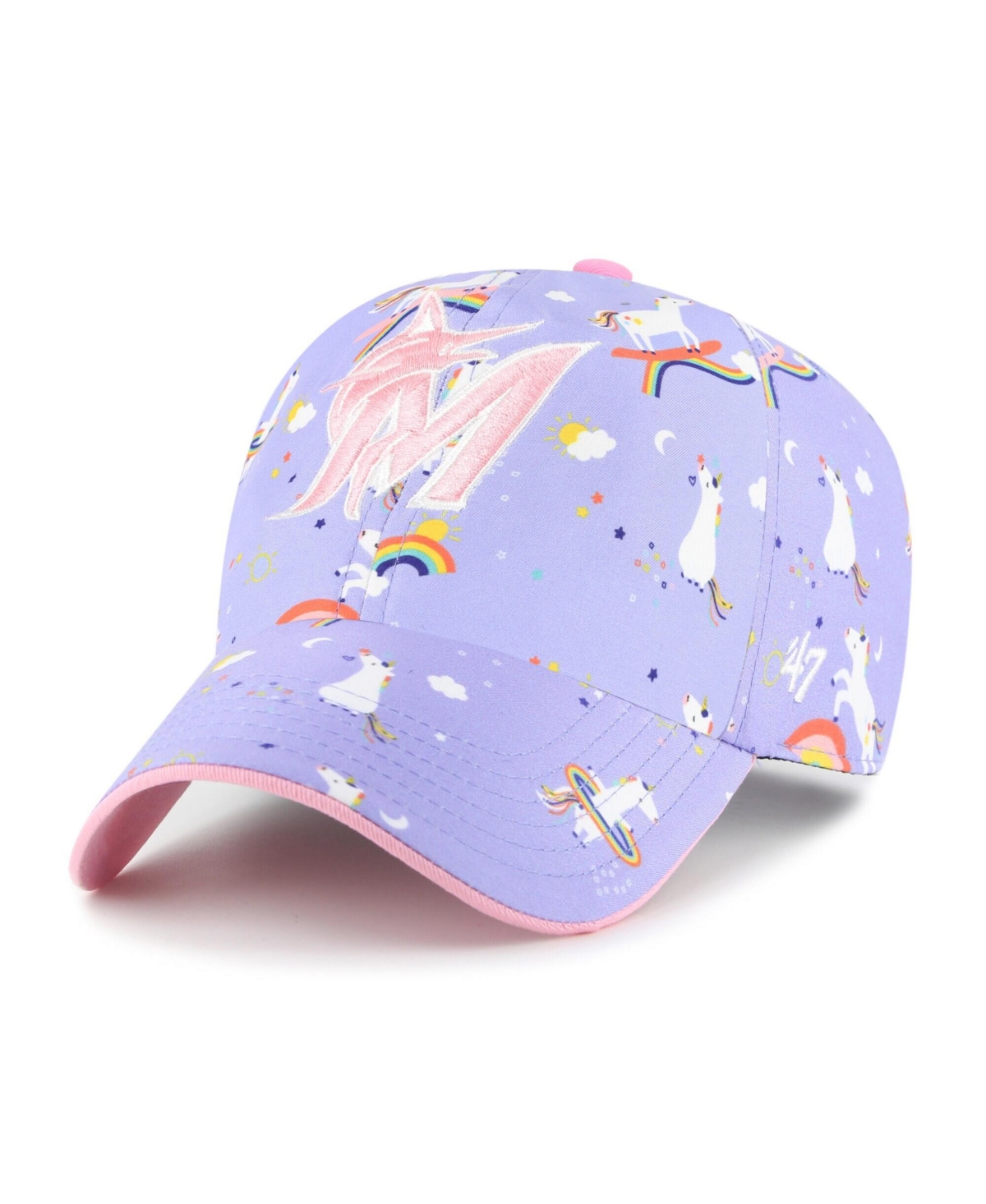 Click here for 47 Brand Big Girls Lavender Miami Marlins Unicorn... prices