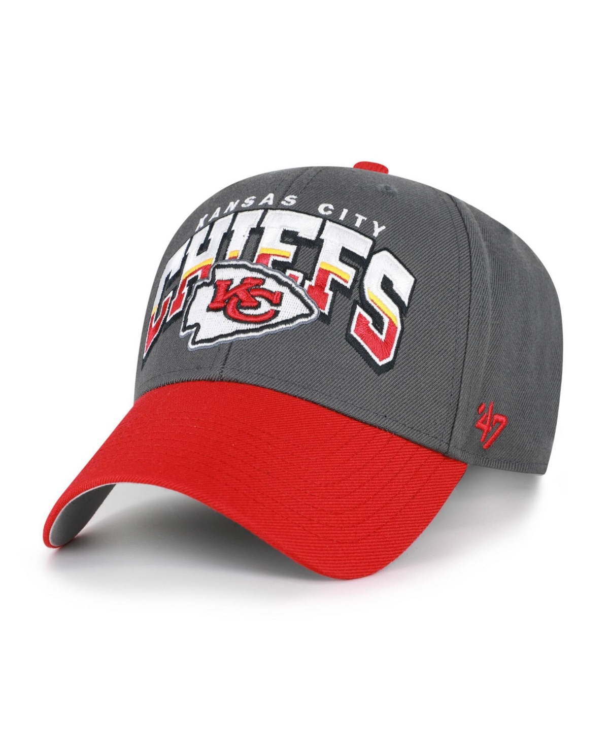 Click here for 47 Brand Mens Charcoal Kansas City Chiefs Split Bl... prices