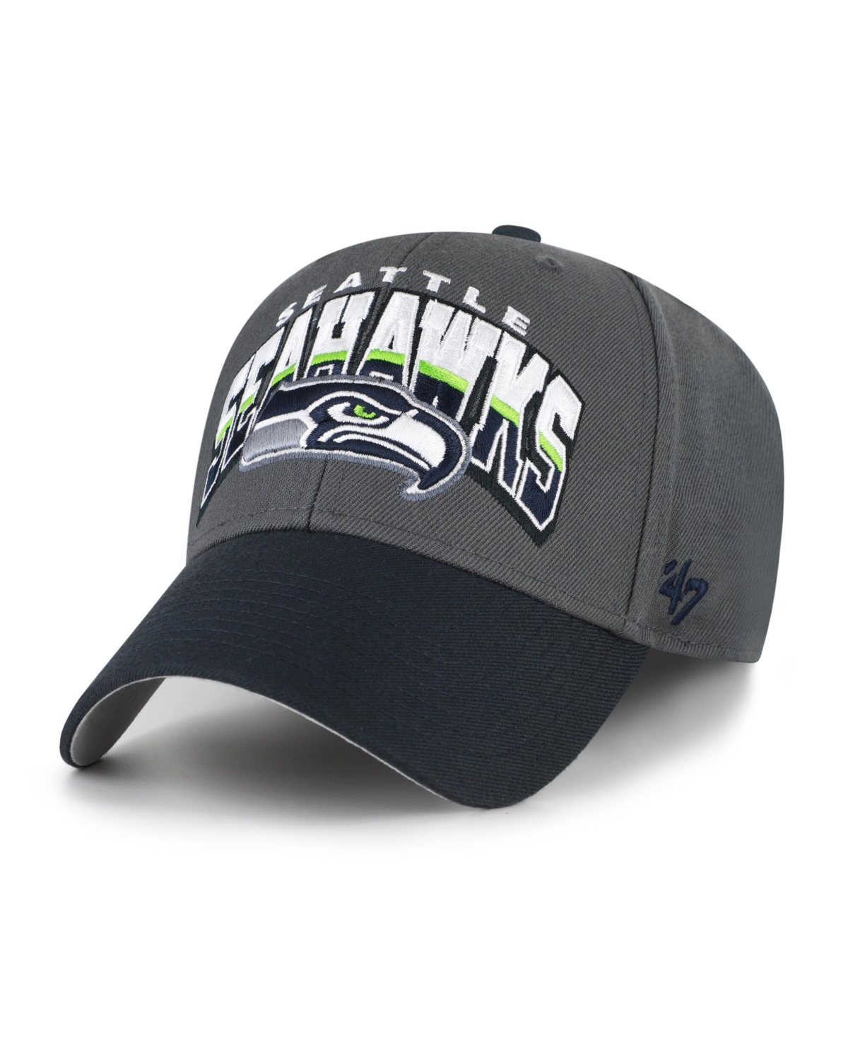 Click here for 47 Brand Mens Charcoal Seattle Seahawks Split Bloc... prices