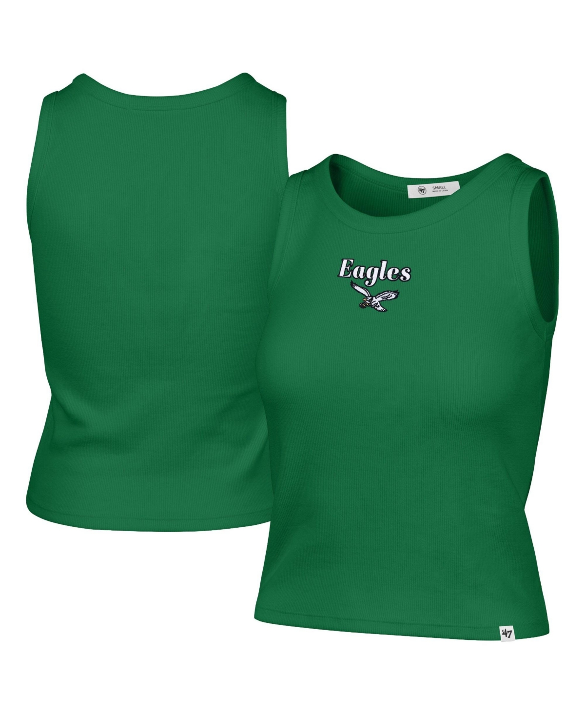 Click here for 47 Brand Womens Philadelphia Eagles Cropped Ribbed... prices