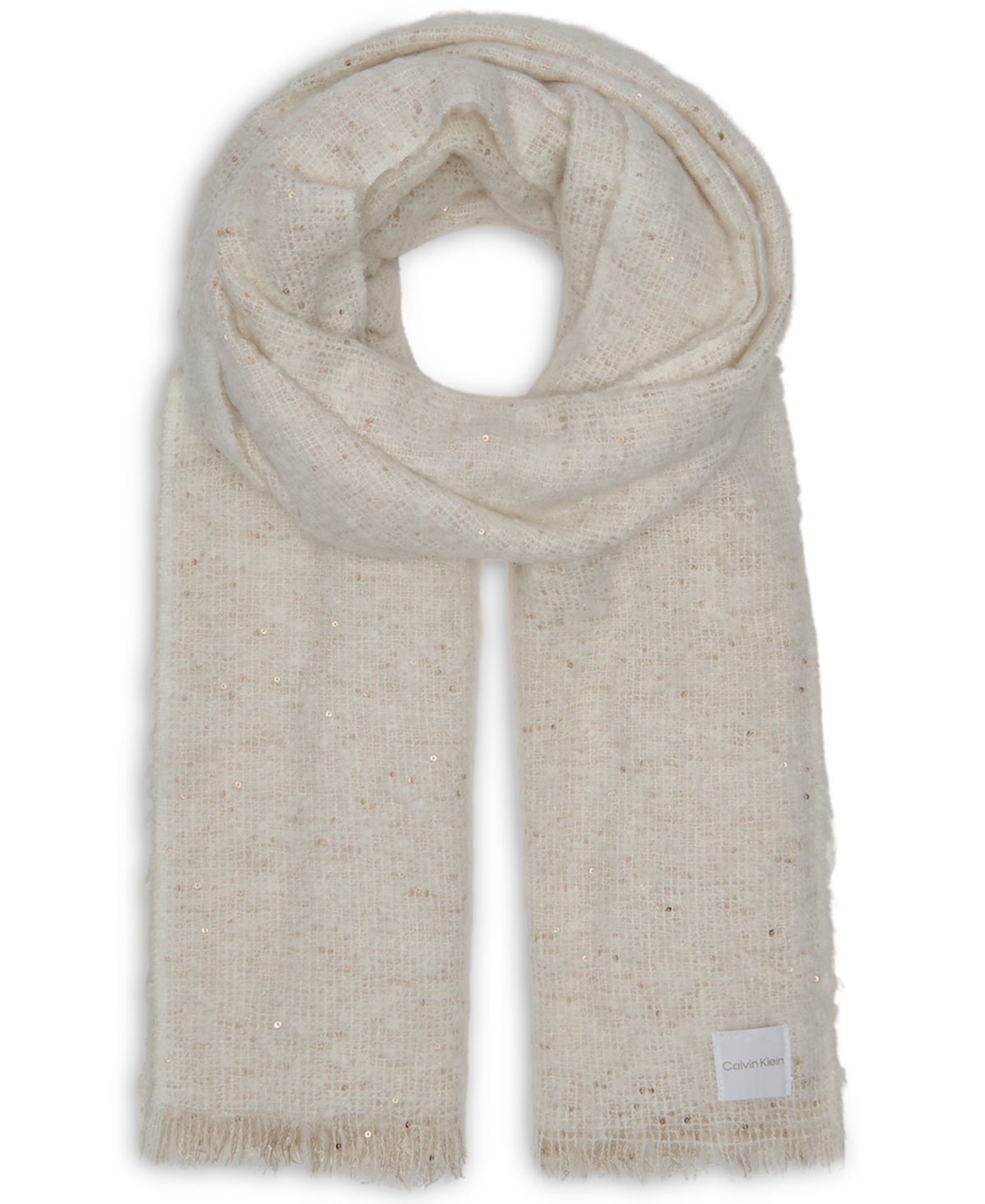 Click here for Calvin Klein Womens Fluffy Sequin Blanket Scarf -... prices
