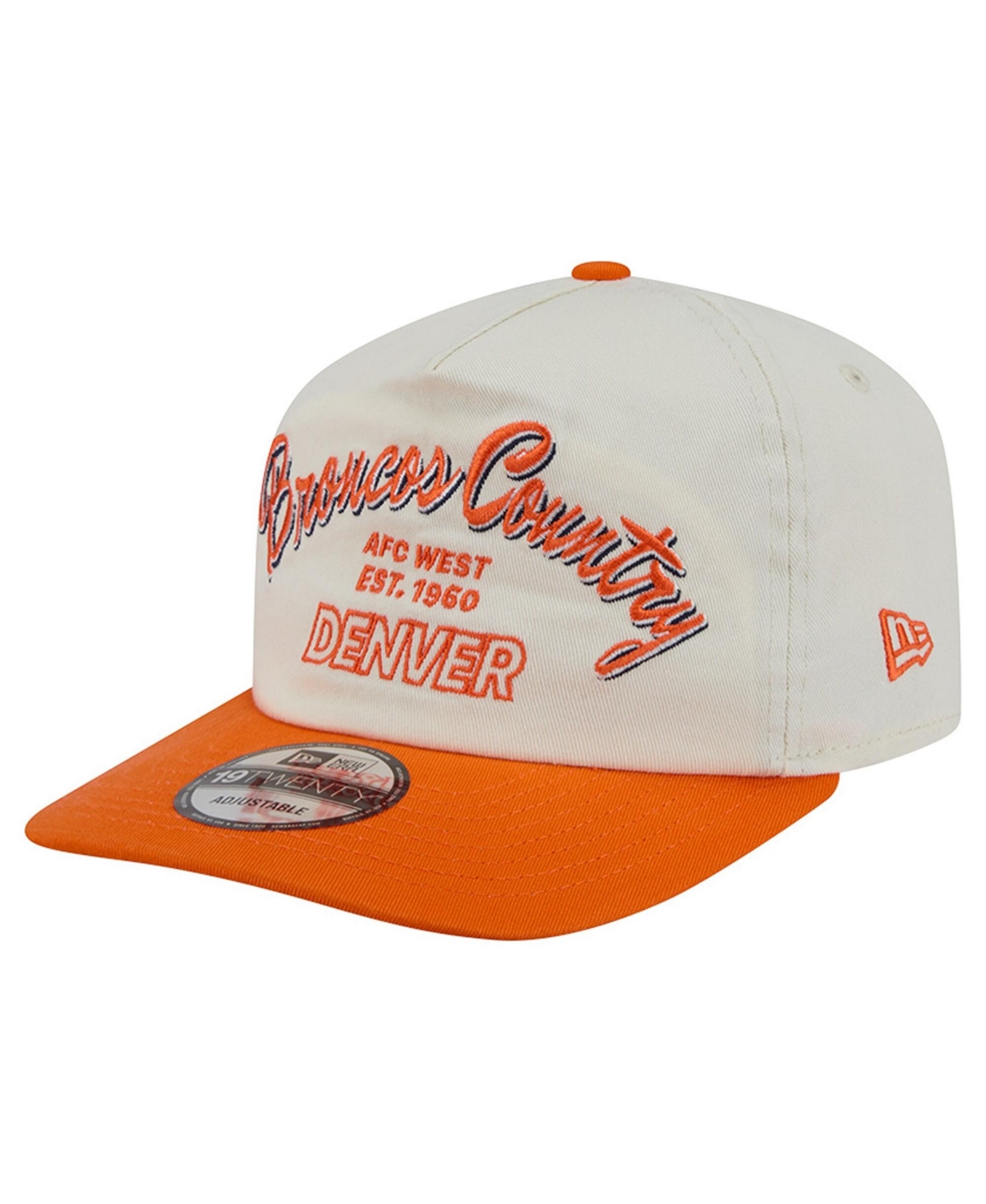 Click here for New Era Mens Cream Denver Broncos Script 19TWENTY... prices
