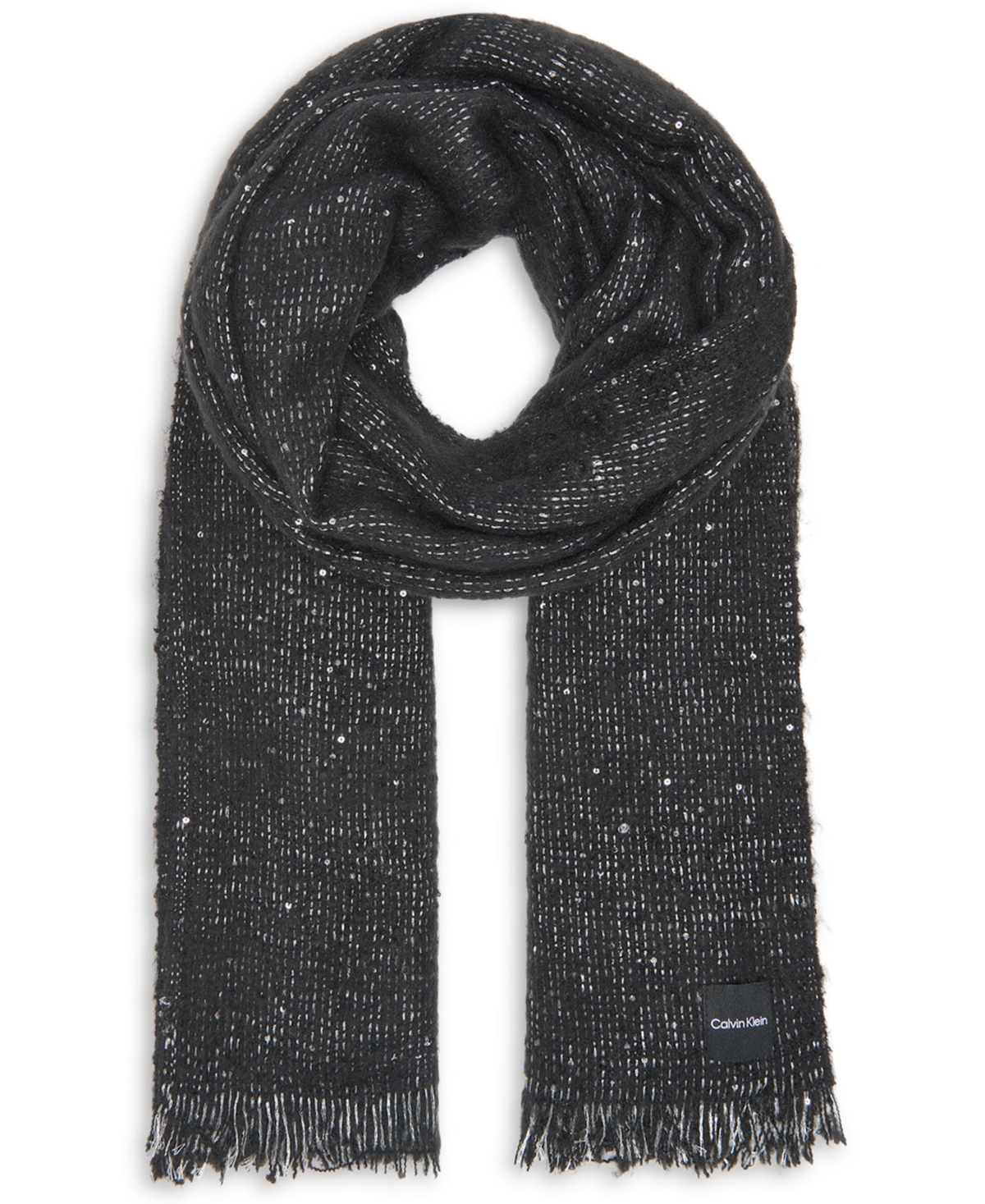 Click here for Calvin Klein Womens Fluffy Sequin Blanket Scarf -... prices