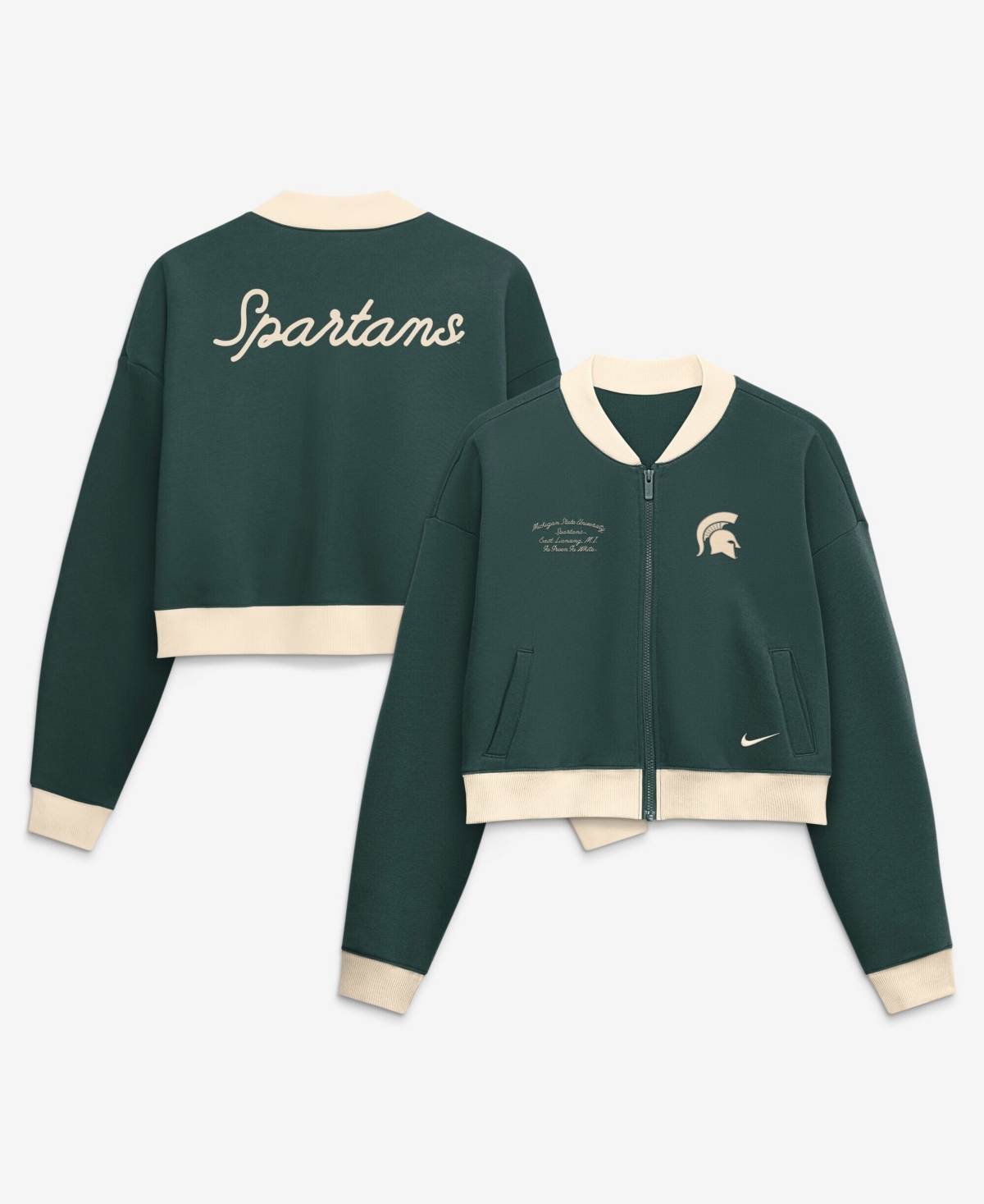 Click here for Nike Womens Michigan State Spartans Oversized Crop... prices