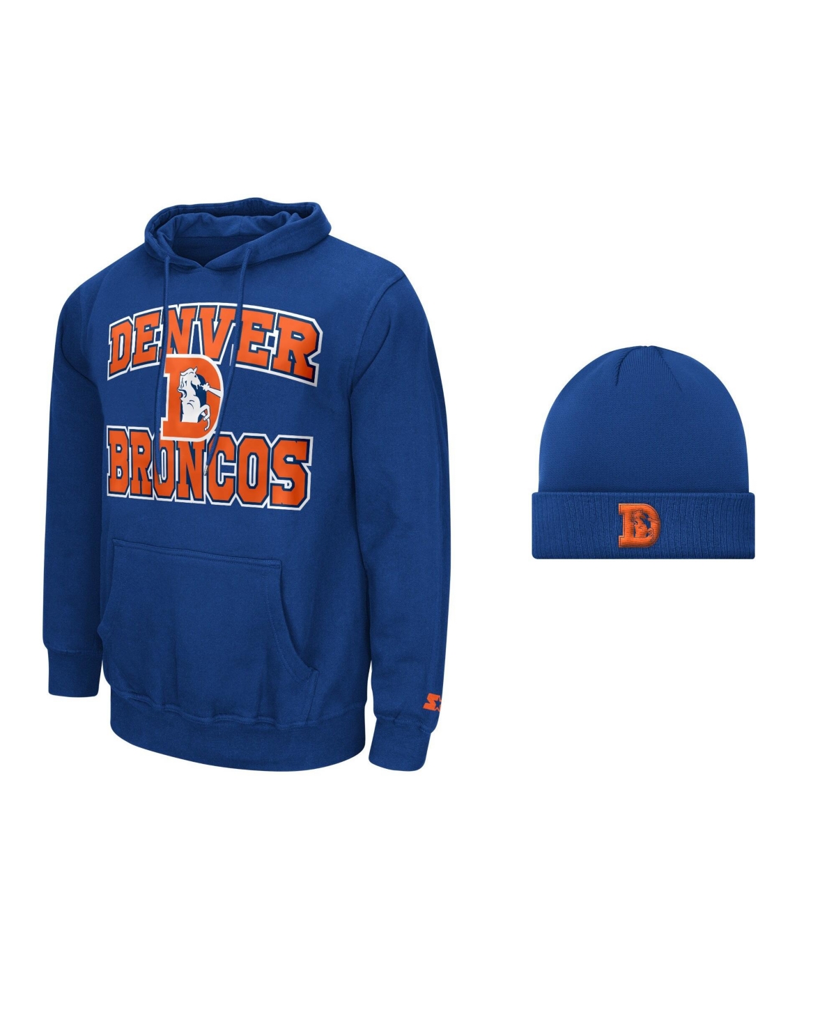 Click here for Starter Mens Navy Denver Broncos Hoodie and Cuffed... prices