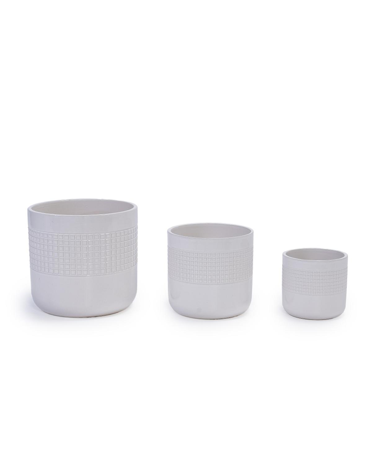 Click here for Yobtop Handmade Ceramic Planter Set of 3 - Graduat... prices