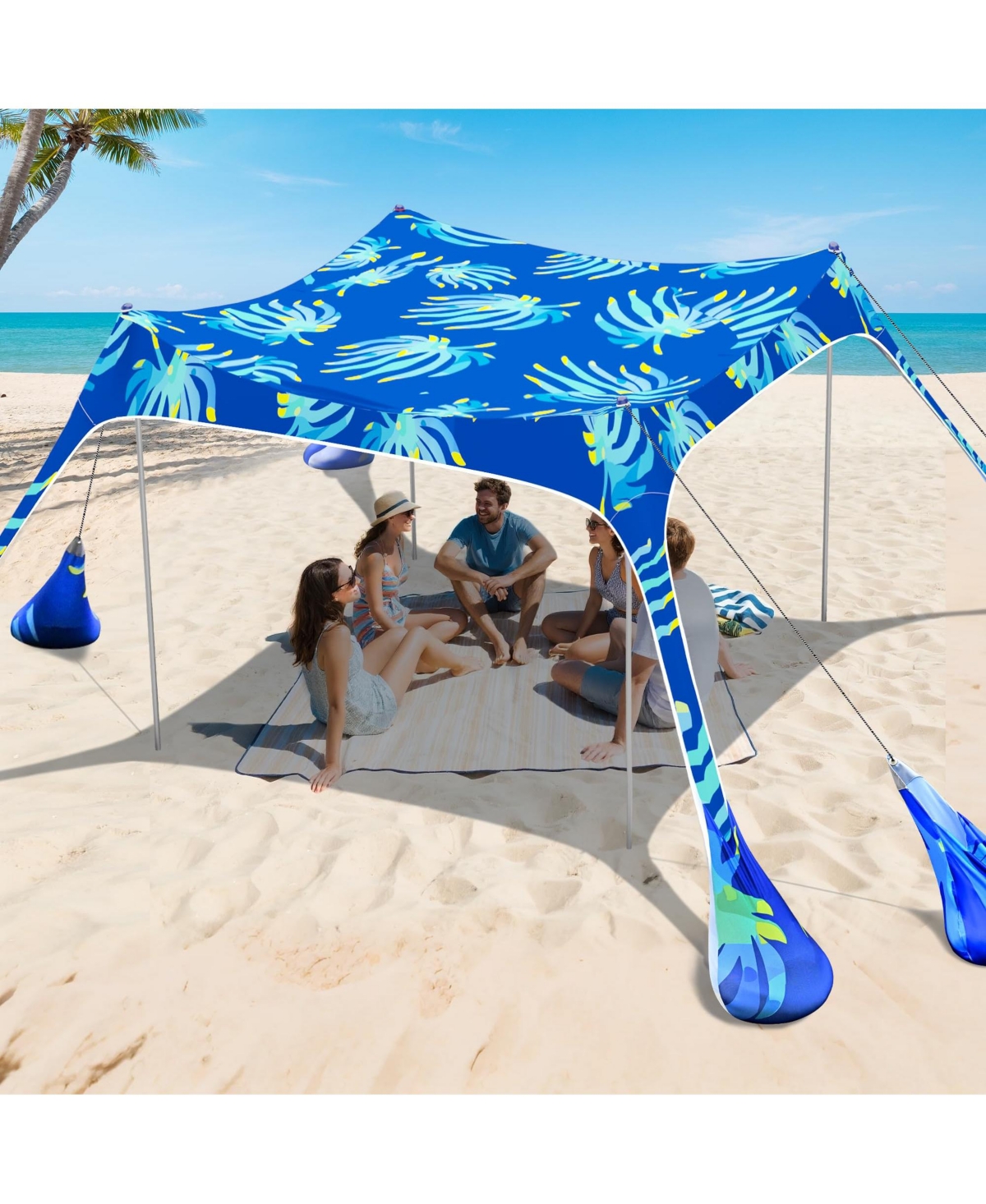 Click here for Aofar Beach Tent Sun Shelter Uv Protection Sandbag... prices