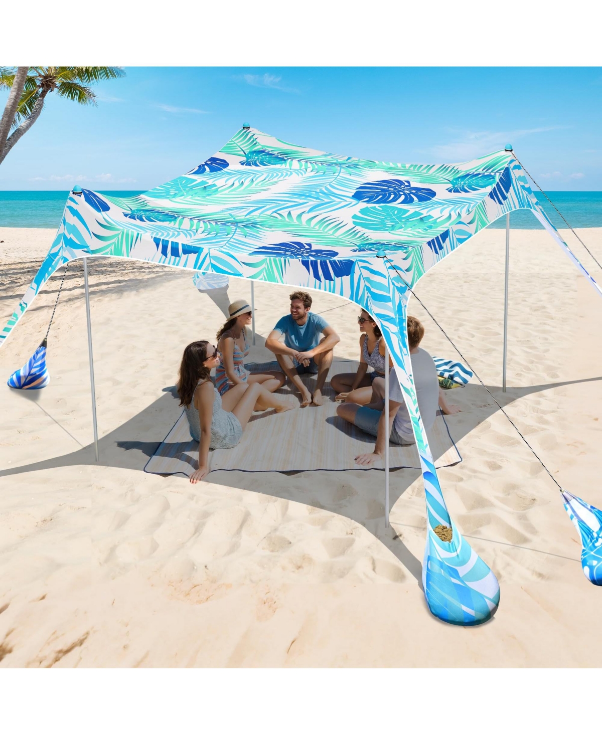 Click here for Aofar Beach Tent Sun Shelter Uv Protection Sandbag... prices