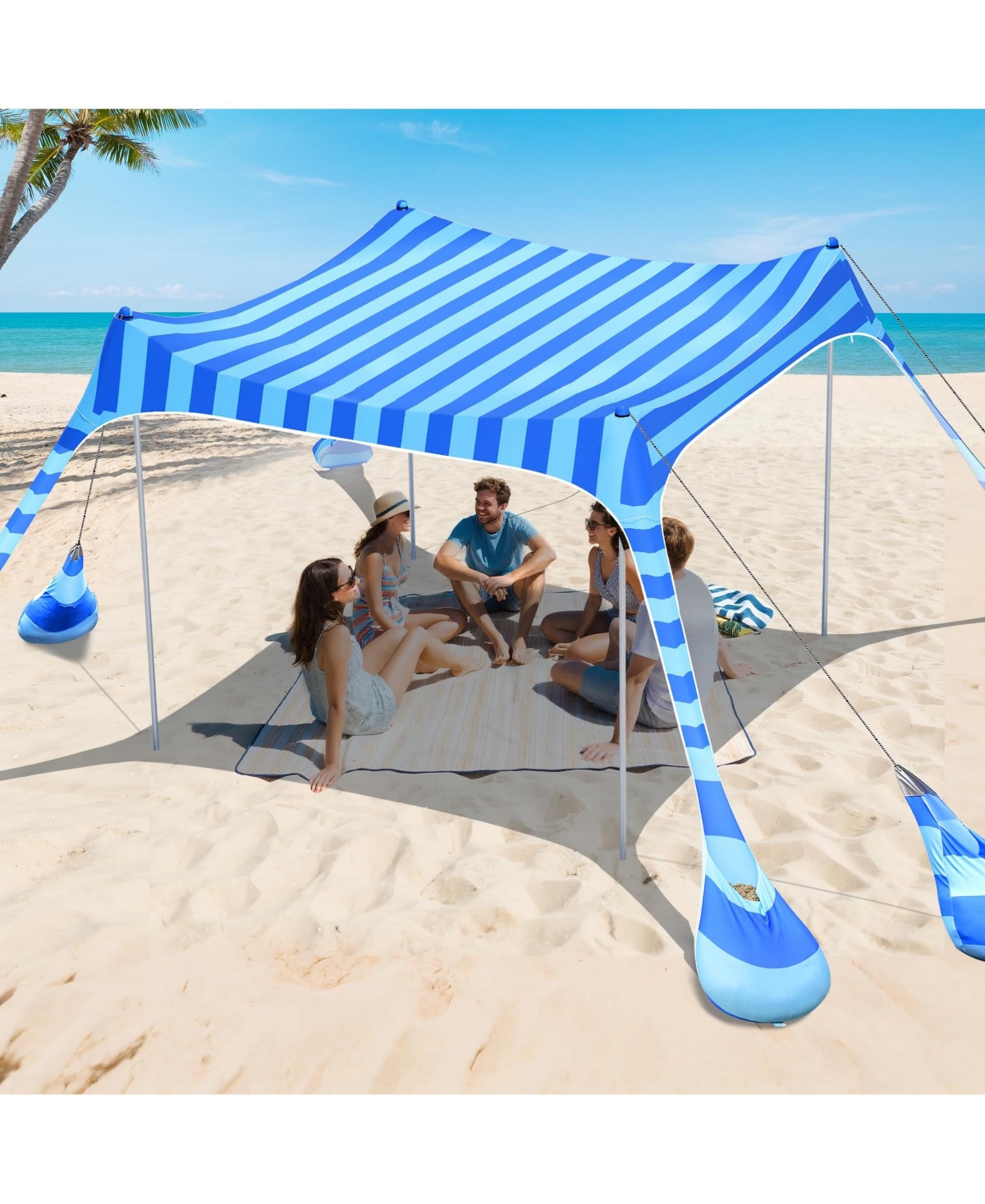 Click here for Aofar Beach Tent Sun Shelter Uv Protection Sandbag... prices