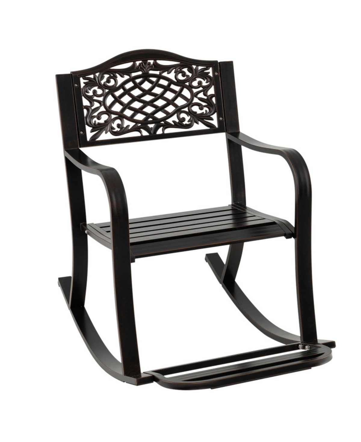 Click here for Gouun Cast Aluminum Outdoor Patio Rocking Chair wi... prices