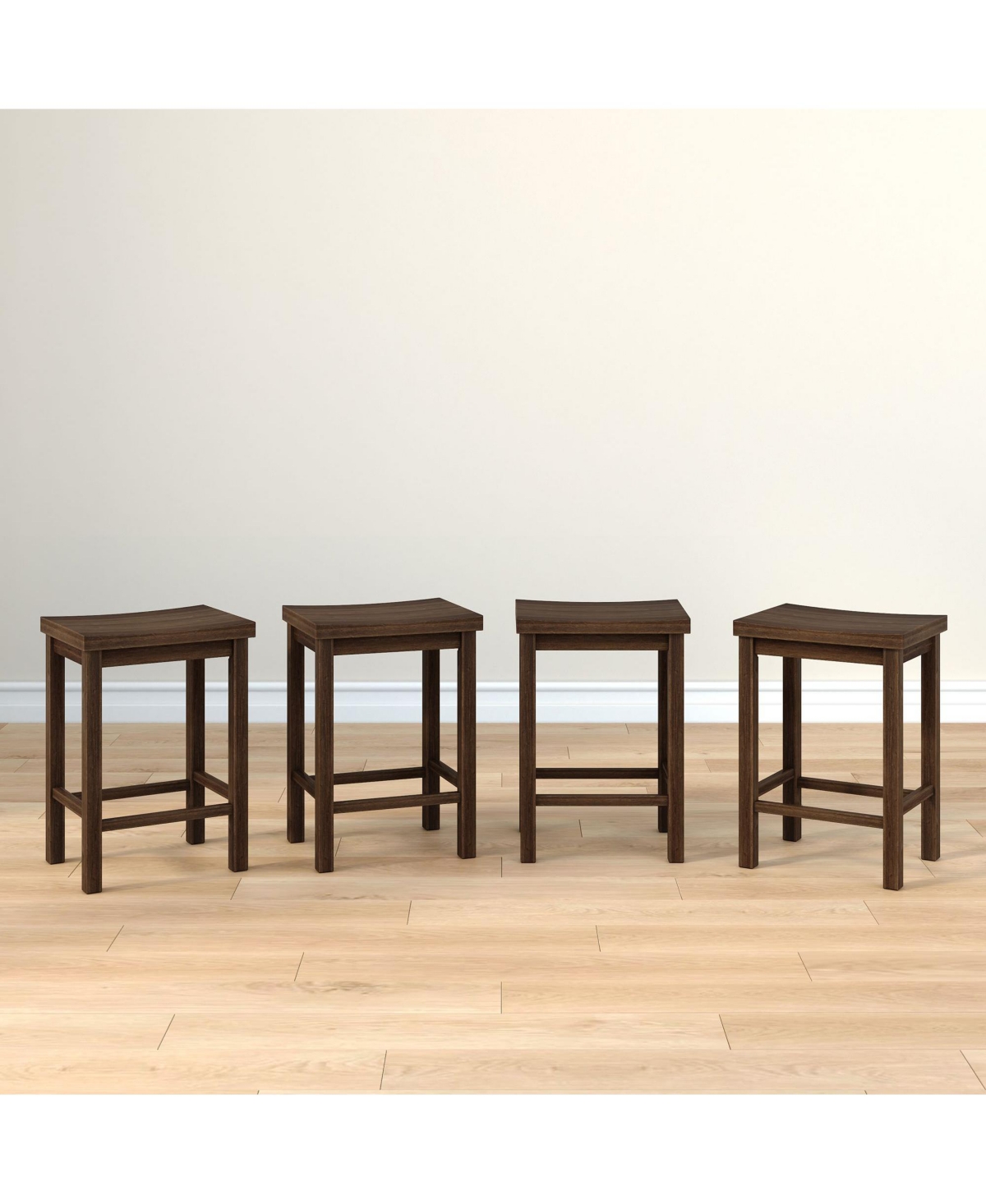 Click here for Grain & Grove 4 Pack Counter Height Stool - Walnut prices