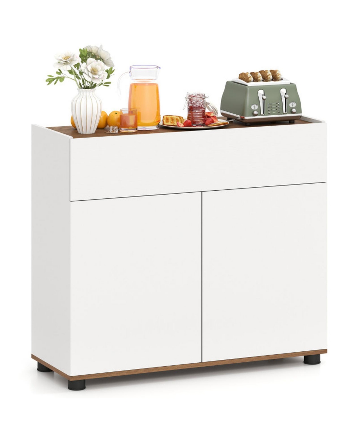 Click here for Sugift Wooden Sideboard Buffet Cabinet with Storag... prices