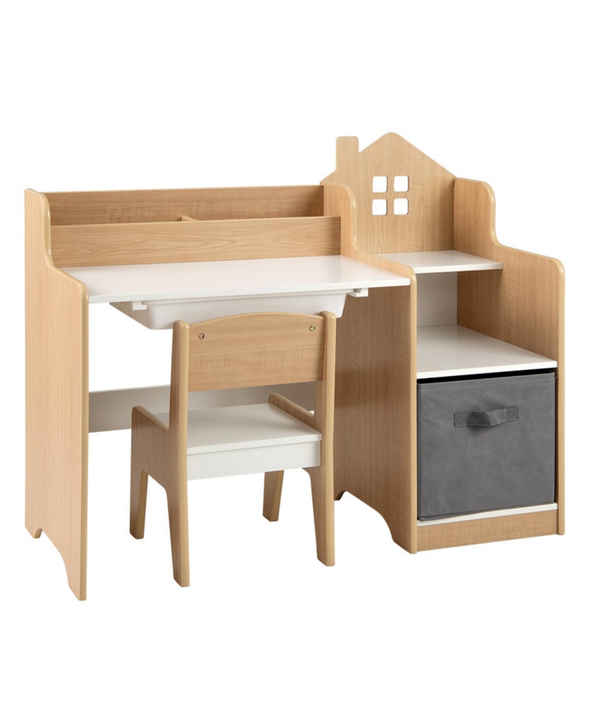 Click here for Sugift Kids Study Desk and Chair Set with 2 Open S... prices