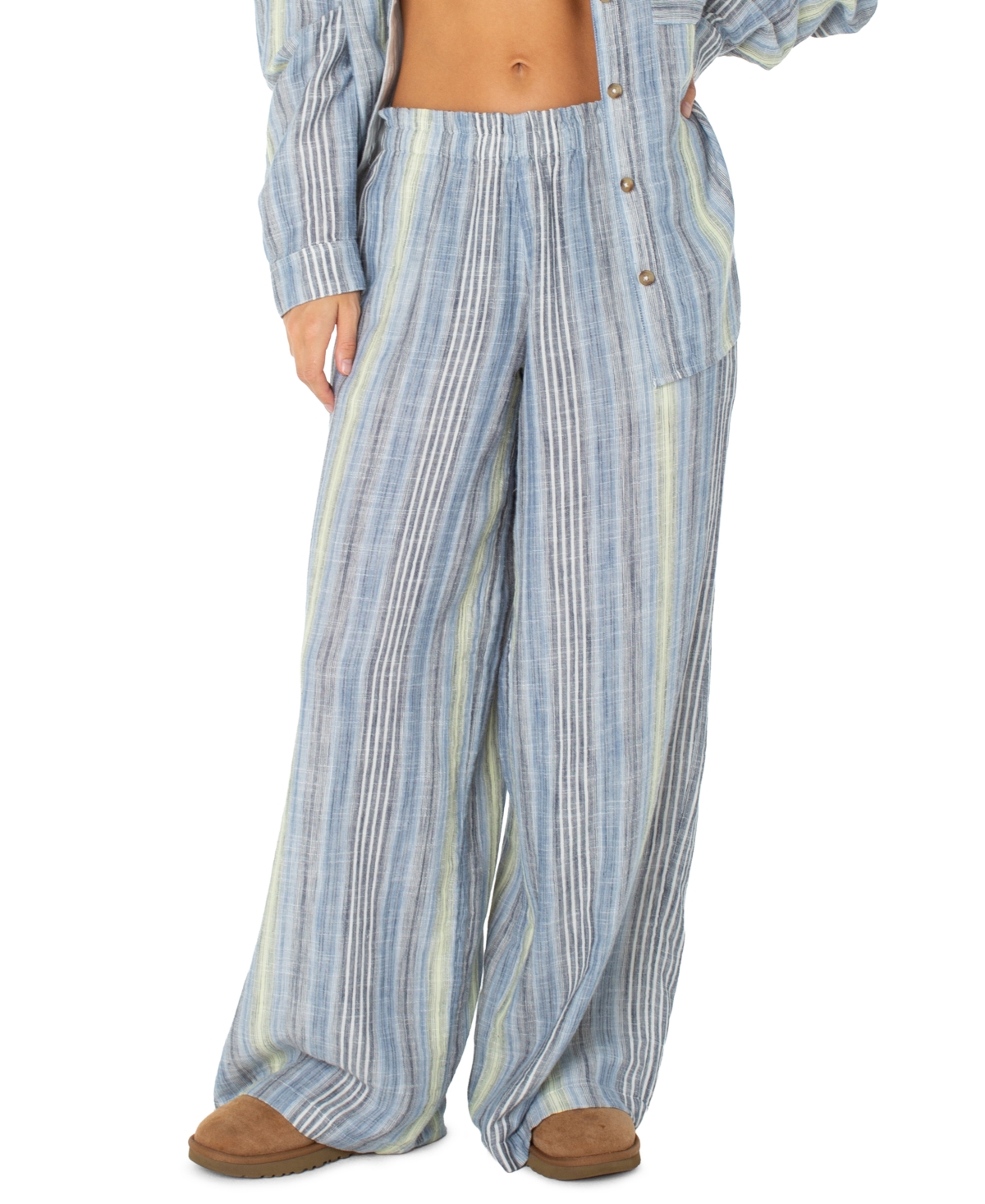 Click here for Roxy Womens Offshore Wide-Leg Pants - Mood Indigo... prices
