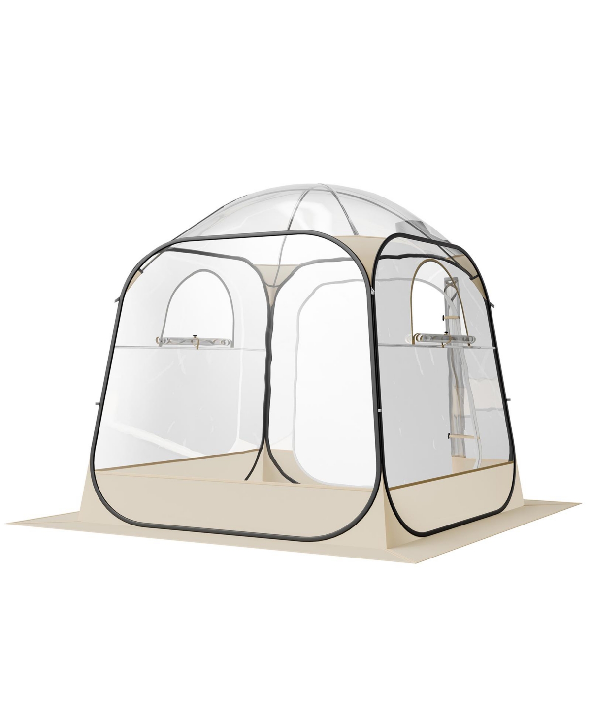 Click here for Sugift 72x72 inches Pop-Up Sports Tent Clear Bubbl... prices