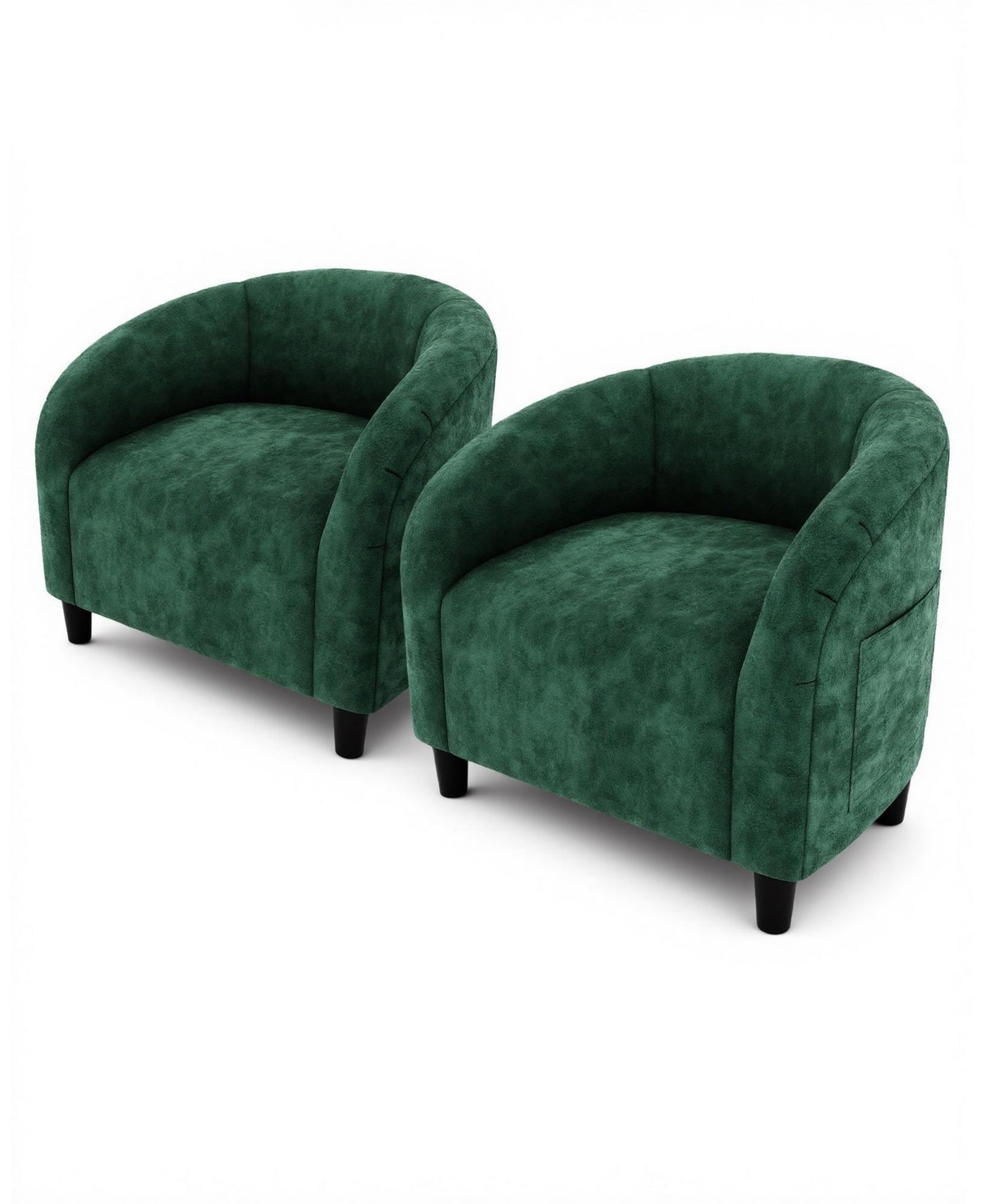 Click here for gaomon Set of 2 Modern Accent Barrel Chairs for Li... prices