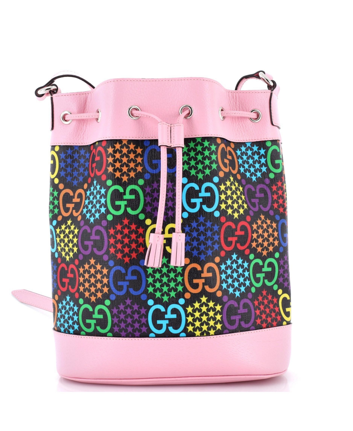 Click here for Pre-Owned Gucci Medium Bucket Bag Psychedelic Prin... prices