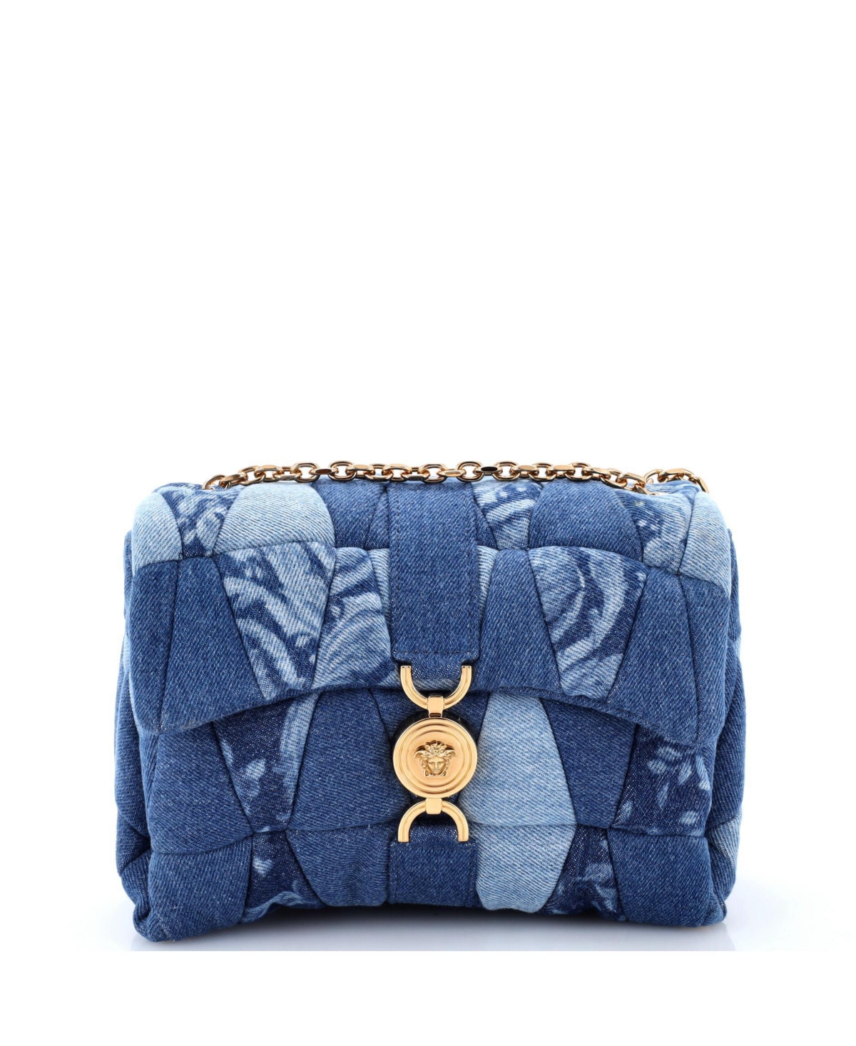 Click here for Pre-Owned Versace Medusa Chain Flap Shoulder Bag P... prices