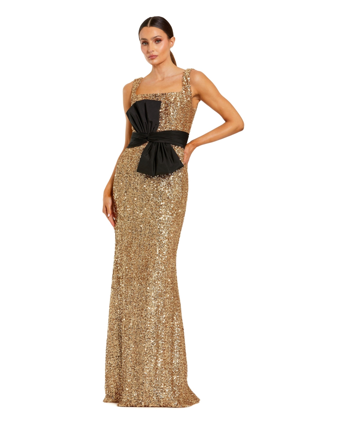Click here for Mac Duggal Womens Sequin Column Gown with Scoop Ne... prices