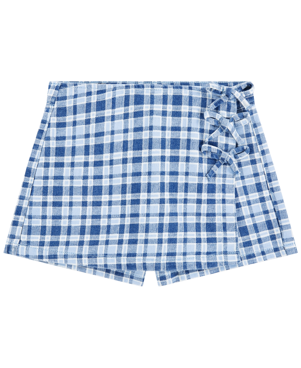 Click here for Levis Girls 7-16 Side Bow Plaid Skort - Blue prices