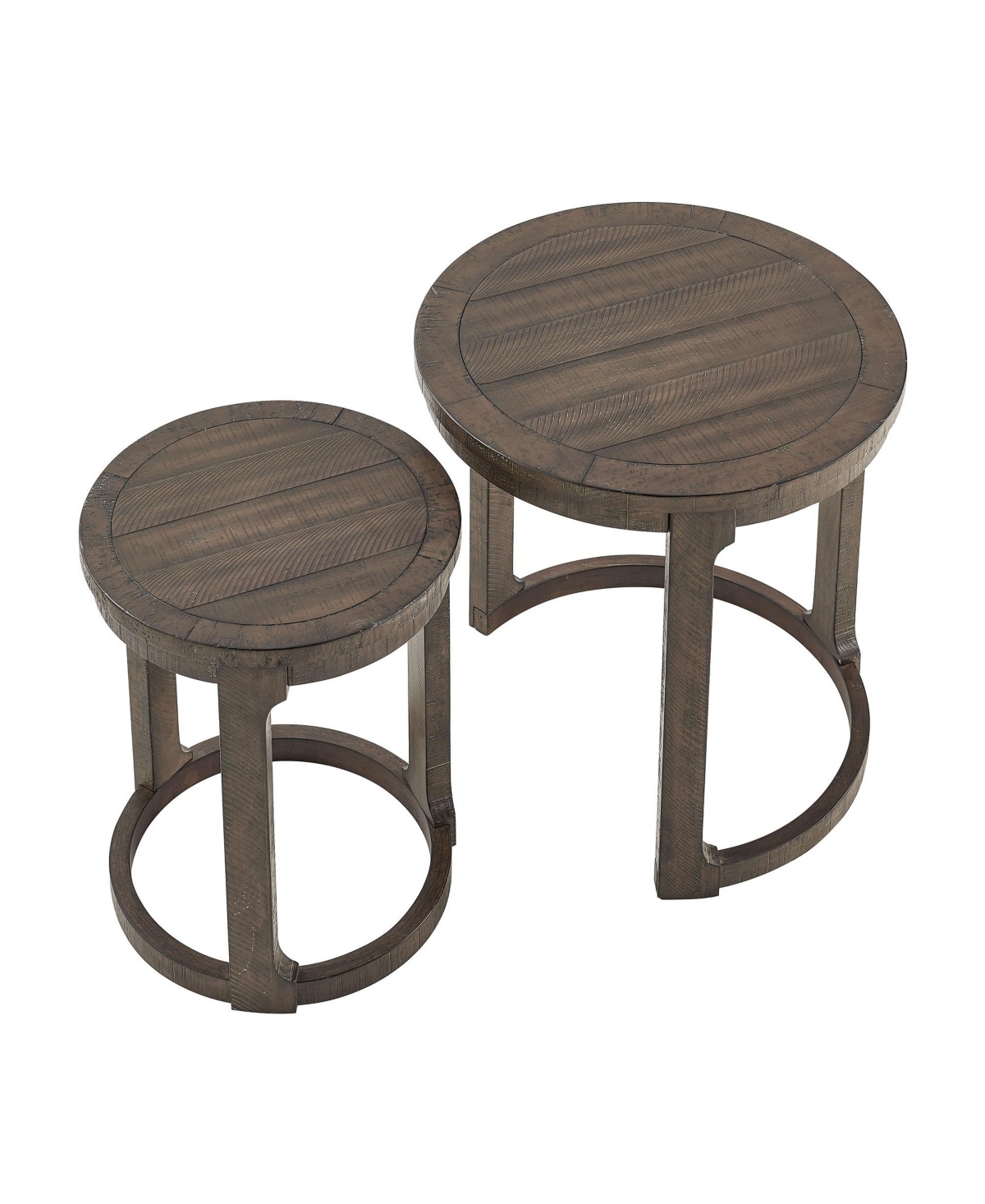 Click here for Flynama 2Piece Solid Wood Round Side Table Set Mid... prices