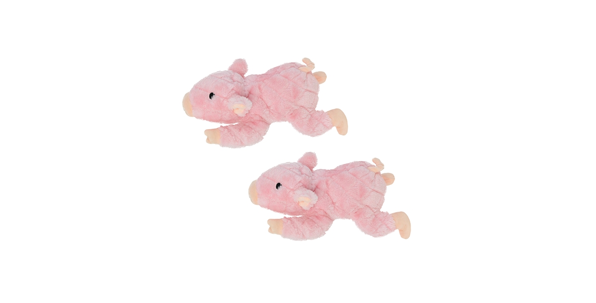 Click here for Mighty Farm Piggy 2 Pack  Durable Plush Squeaky Do... prices