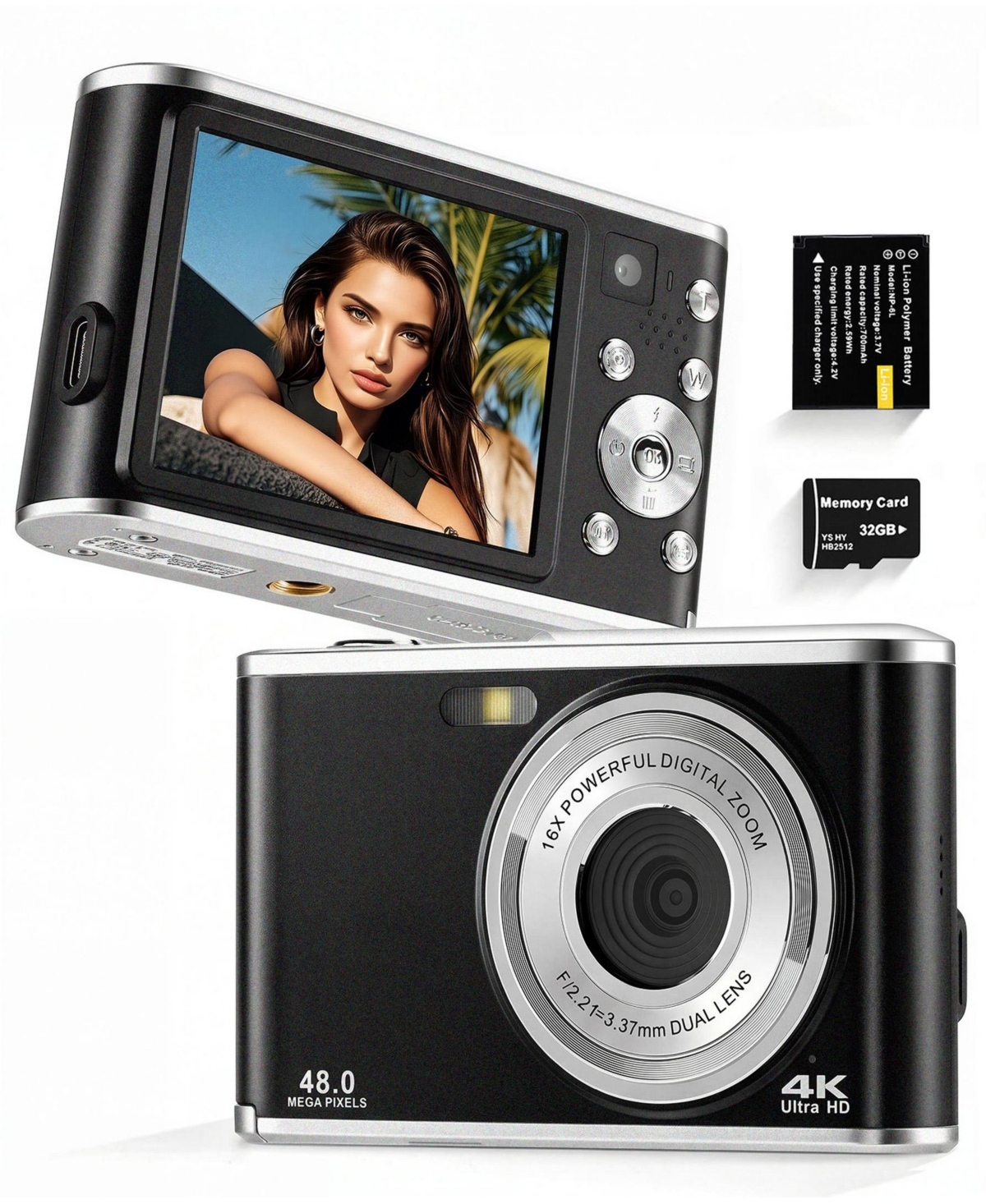 Click here for Sugift 4K Digital Camera 48MP Autofocus 16X Zoom A... prices