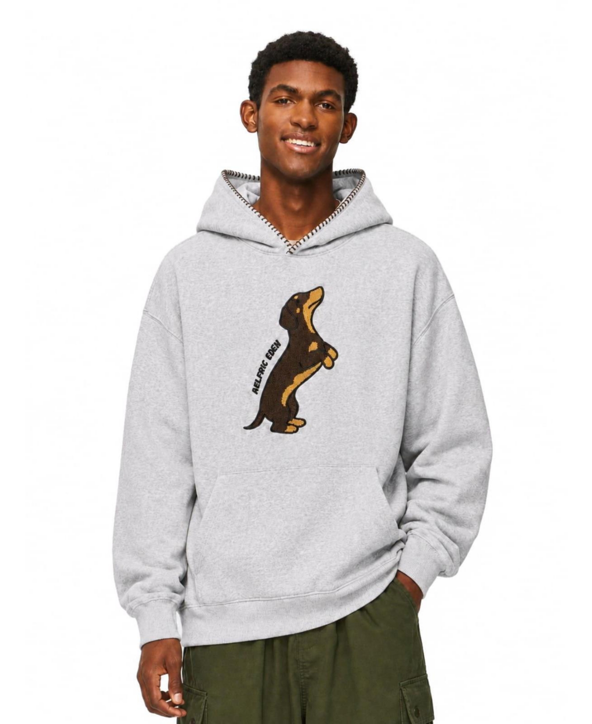 Click here for Aelfric Eden Mens Dachshund Pullover Hoodie - Grey prices