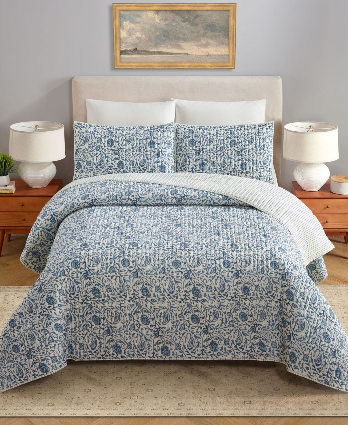 Click here for Modern Heirloom Eden Paisley Gauze 3-Piece Quilt S... prices