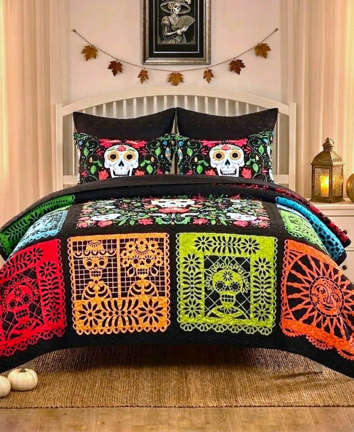 Click here for Greenland Home Fashions Day of the Dead Reversible... prices