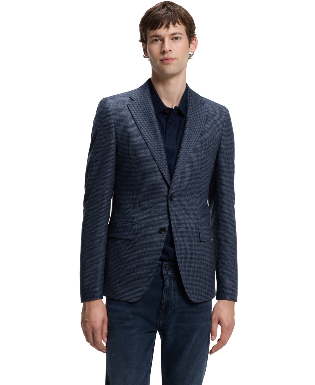 Click here for Boss by Hugo Boss Mens Wool-Cashmere Slim-Fit Blaz... prices