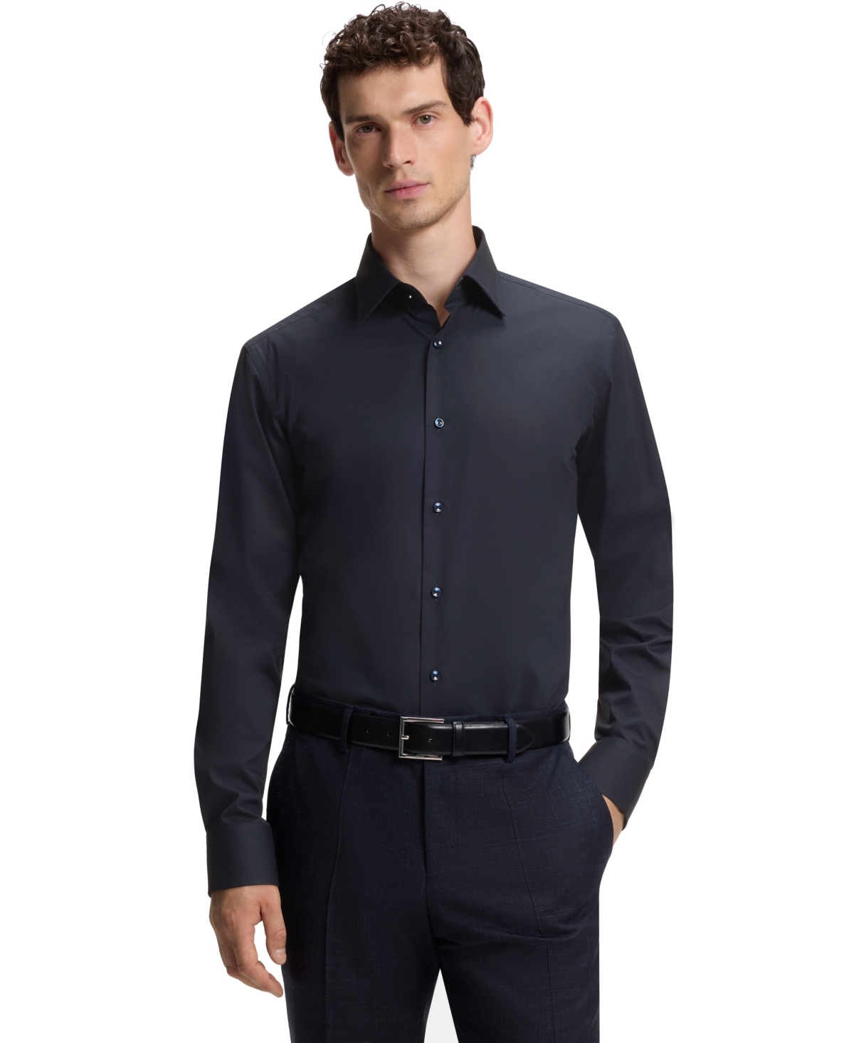 Click here for Boss by Hugo Boss Mens Stretch Cotton Regular-Fit... prices