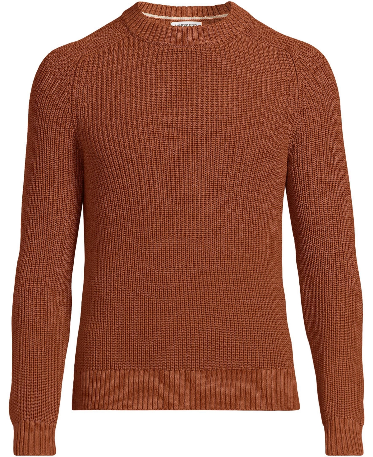 Click here for Lands End Mens Cotton Drifter Saddle Crewneck Shak... prices