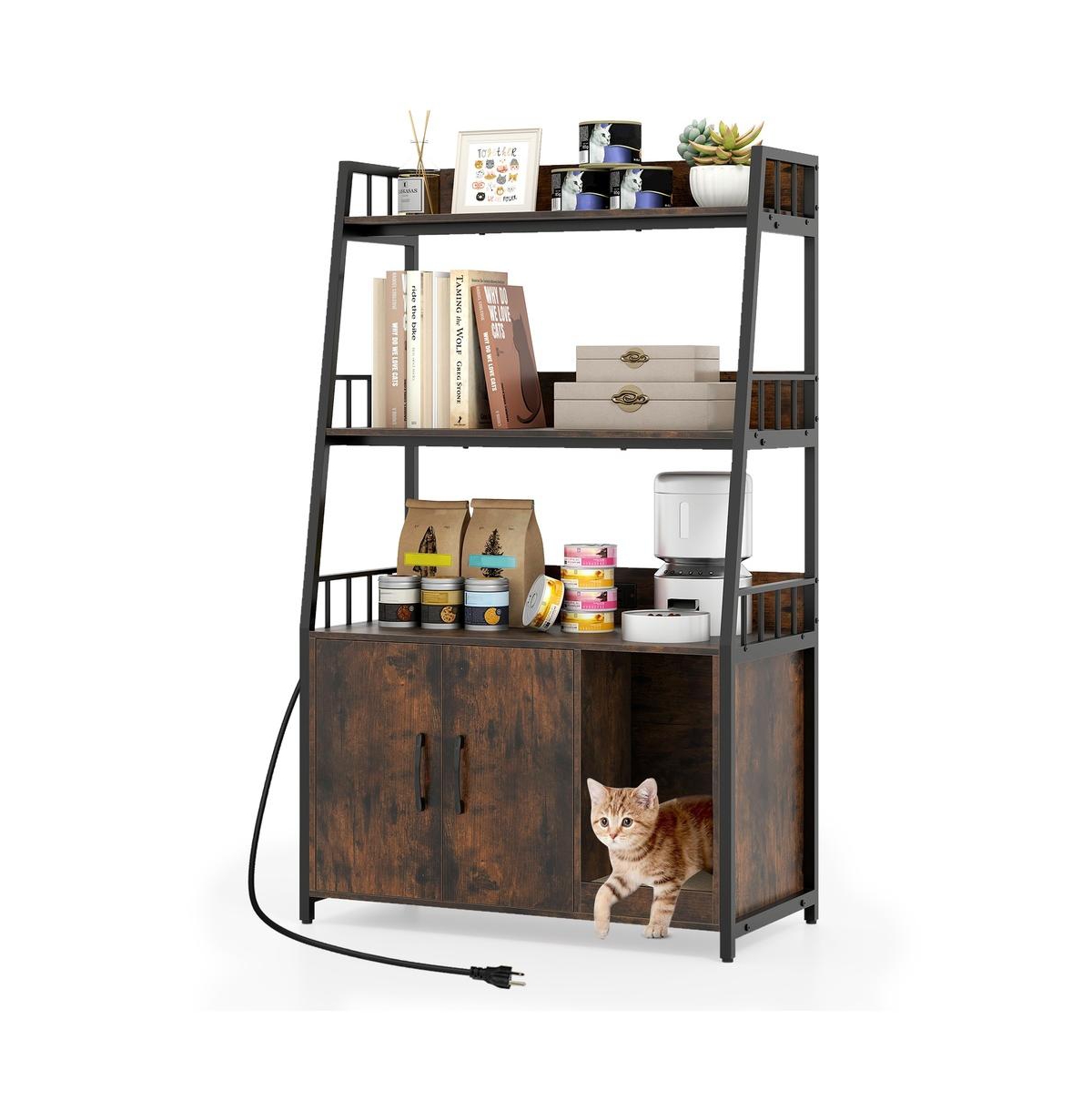 Click here for Ruie Hidden Litter Box Cabinet 52 in Cat Enclosure... prices