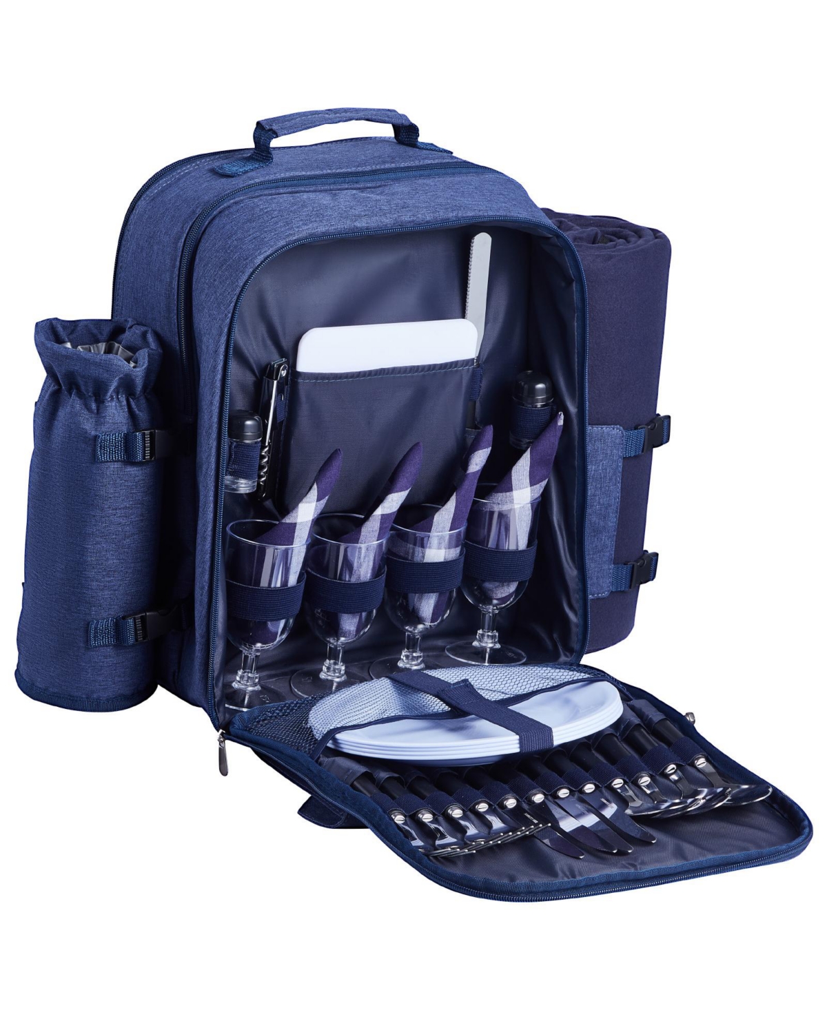 Click here for Sugift 4 Person Picnic Backpack with Insulated Coo... prices