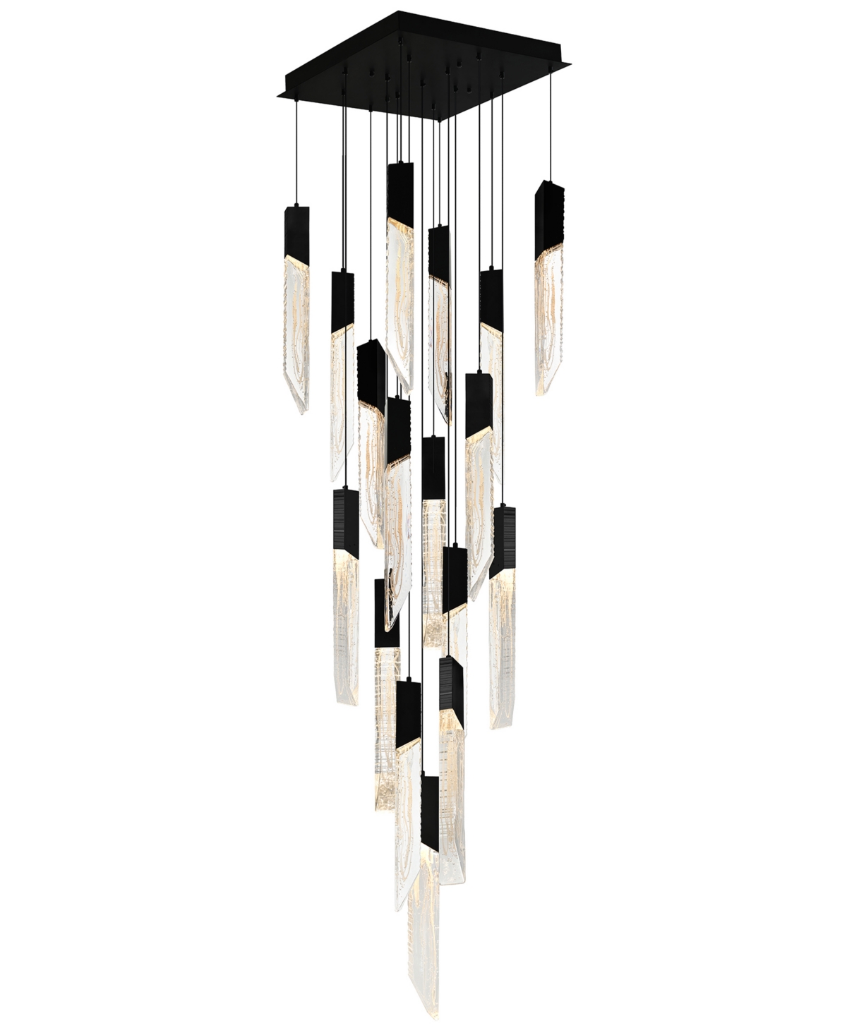 Click here for Cwi Lighting Petra 24 Metal Chandelier - Black prices