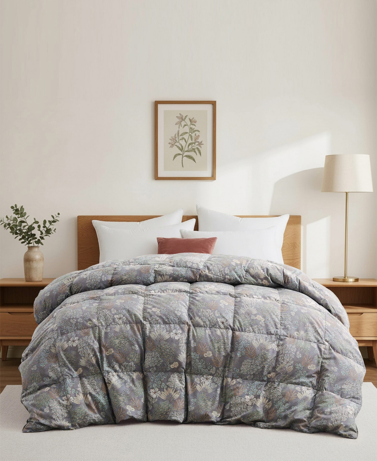 Click here for Unikome Printed All Season White Goose Feather Fib... prices