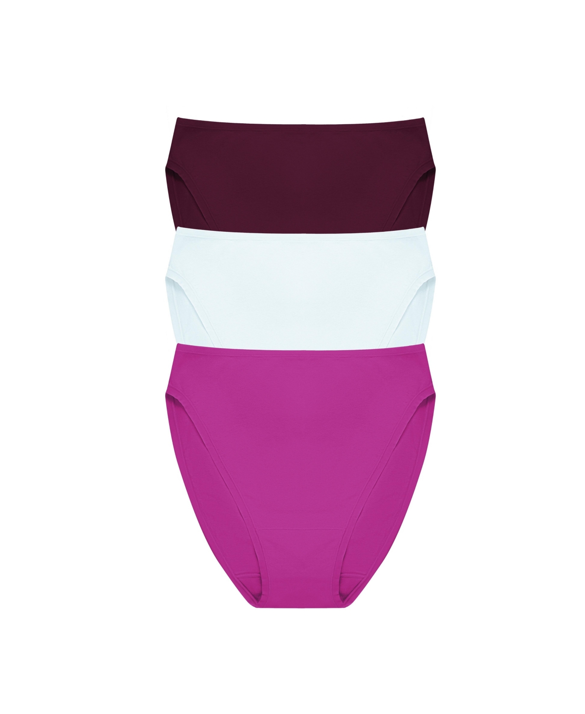 Click here for Natori Womens Bliss Bare Cotton High Cut Brief 3-P... prices
