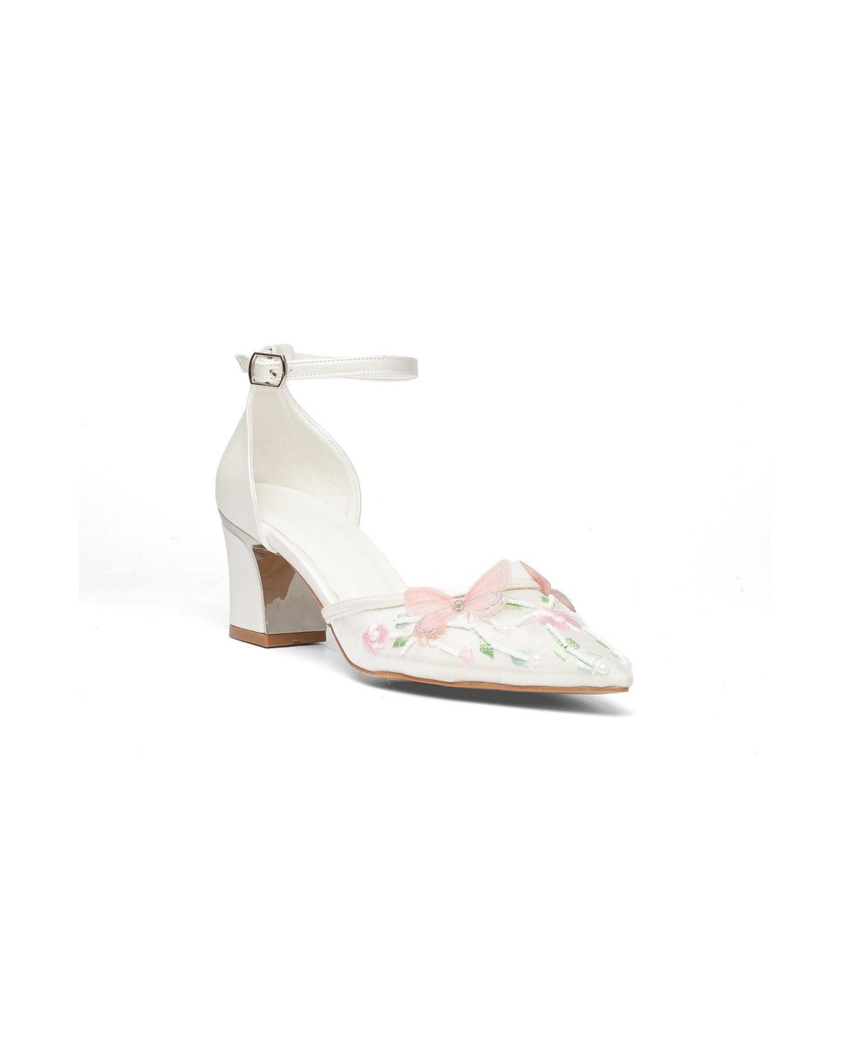 Click here for Prologue Shoes Womens Iry Block Heel Bridal Pointe... prices