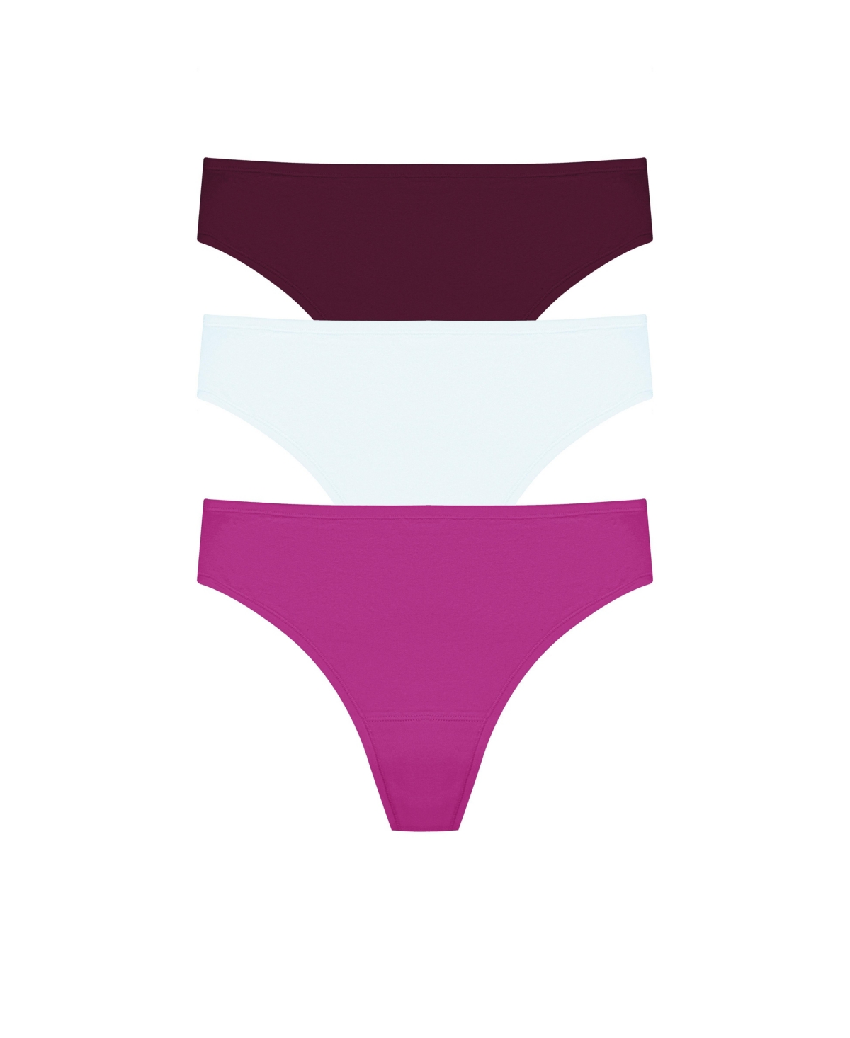 Click here for Natori Womens Bliss Bare Cotton Thong 3-Pack - Pin... prices