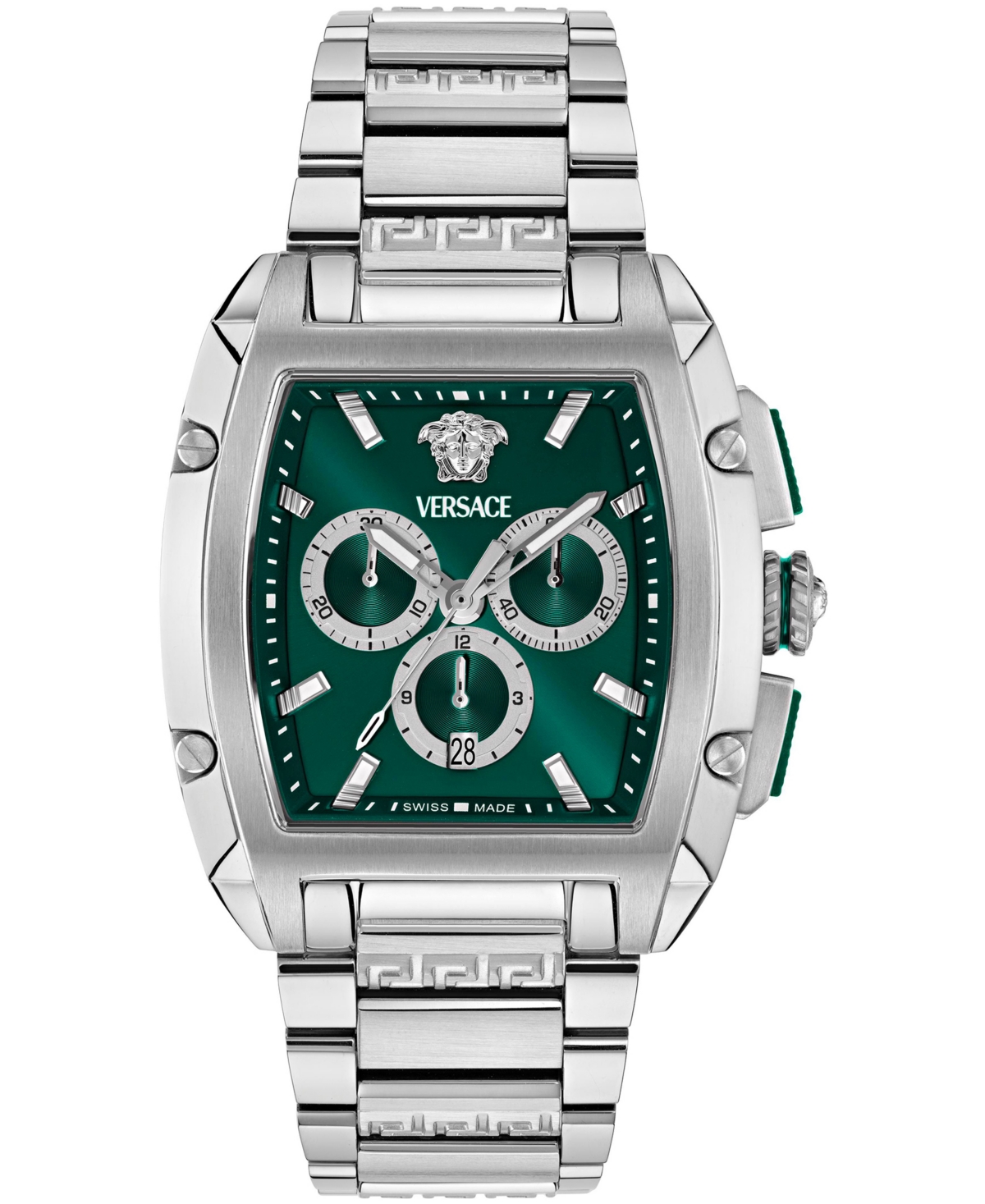 Click here for Versace Mens Dominus Silver Stainless Steel Bracel... prices