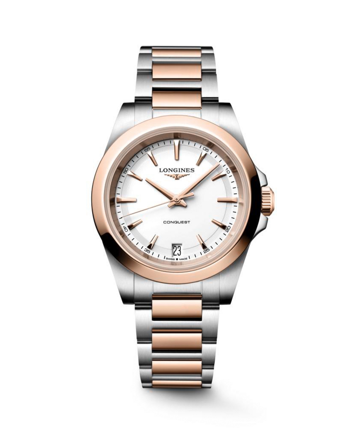 Click here for Longines Womens Conquest Red Pvd Coating and Silve... prices